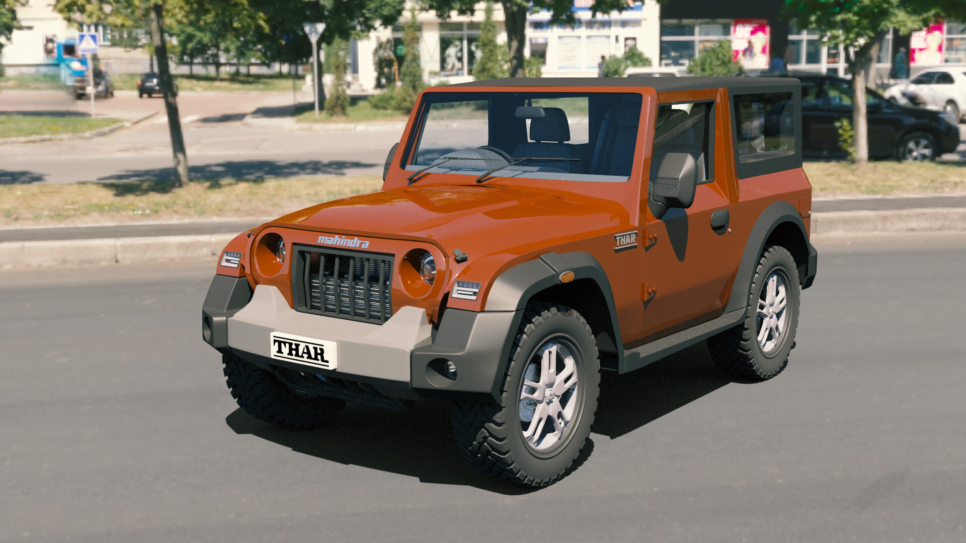 ArtStation - Mahindra Thar 3D Model