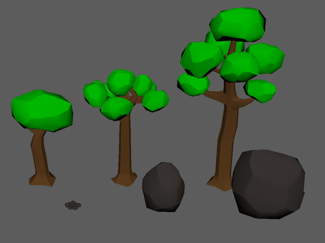 ArtStation - Low Poly Simple Nature Pack