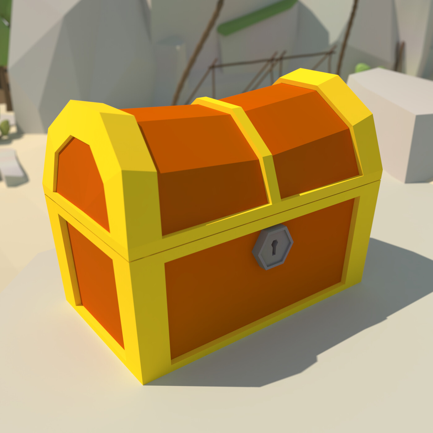 Petr Meca - 3D Low poly chest in Mathgoras design