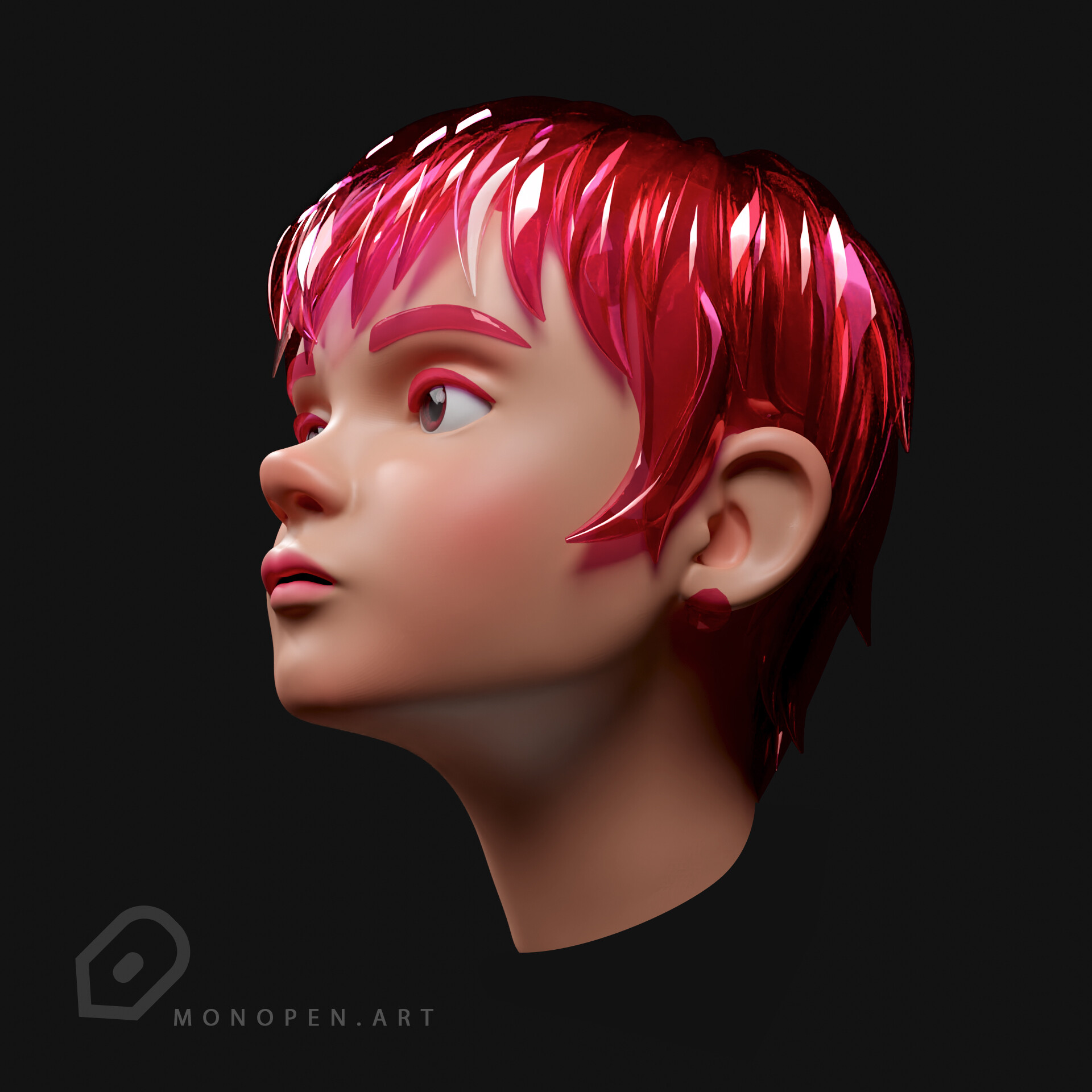ArtStation - Jelly Hairstyle