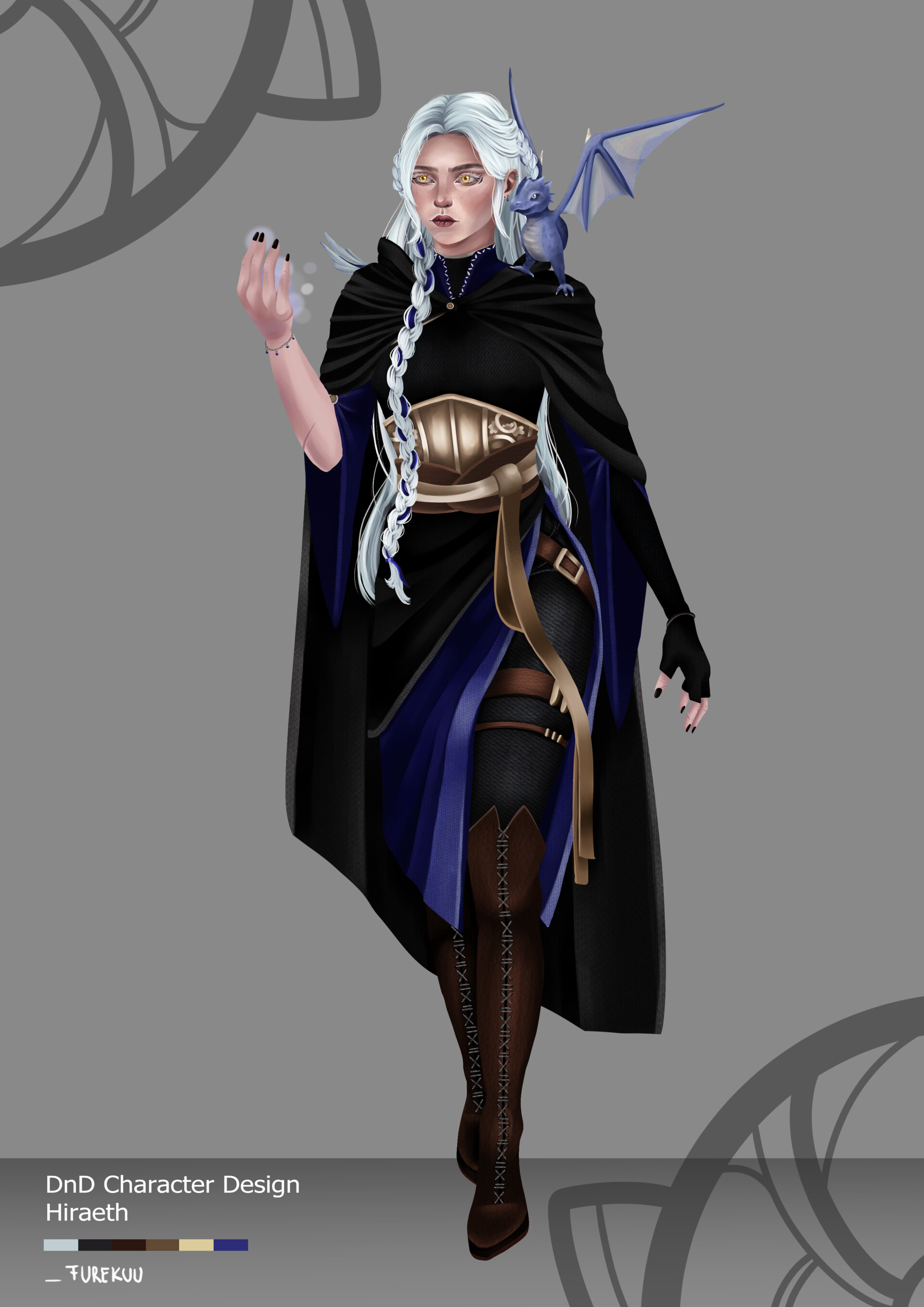 ArtStation - DnD Character Design Hiraeth and Aqua