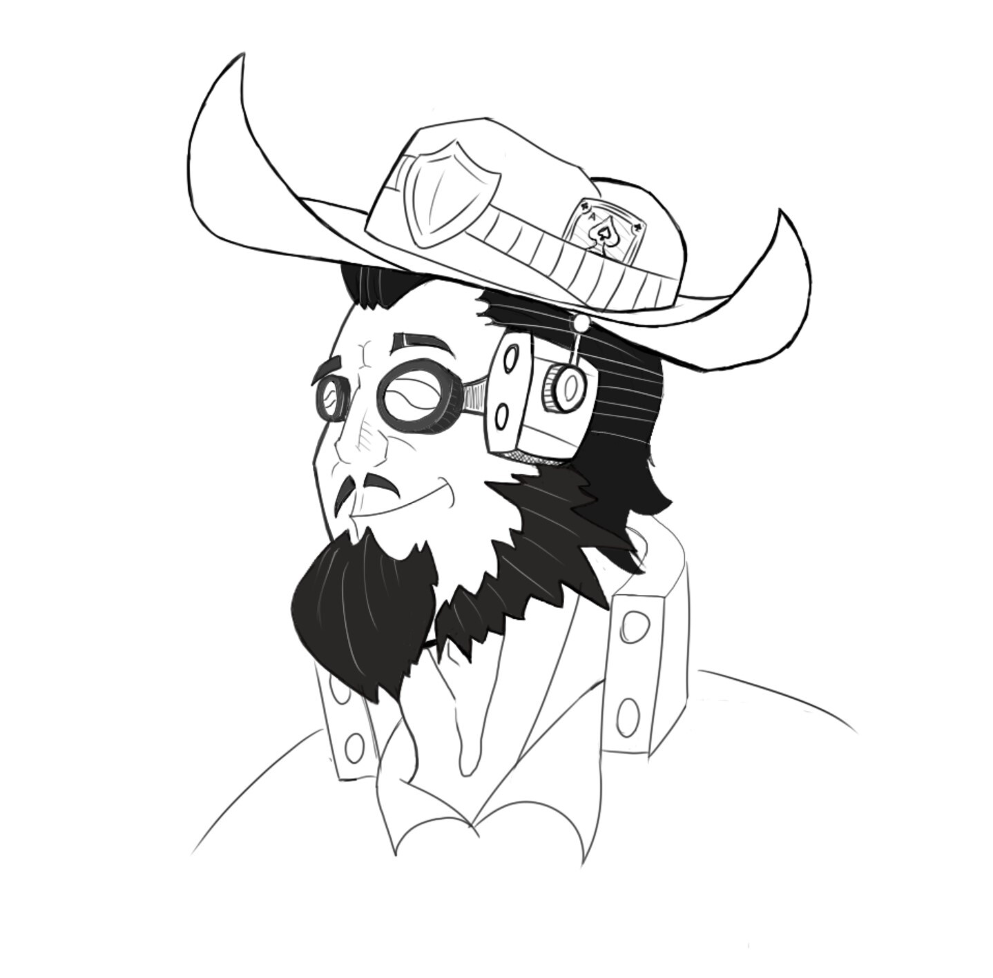 ArtStation - Gunslinger Cyborg Character Sheets