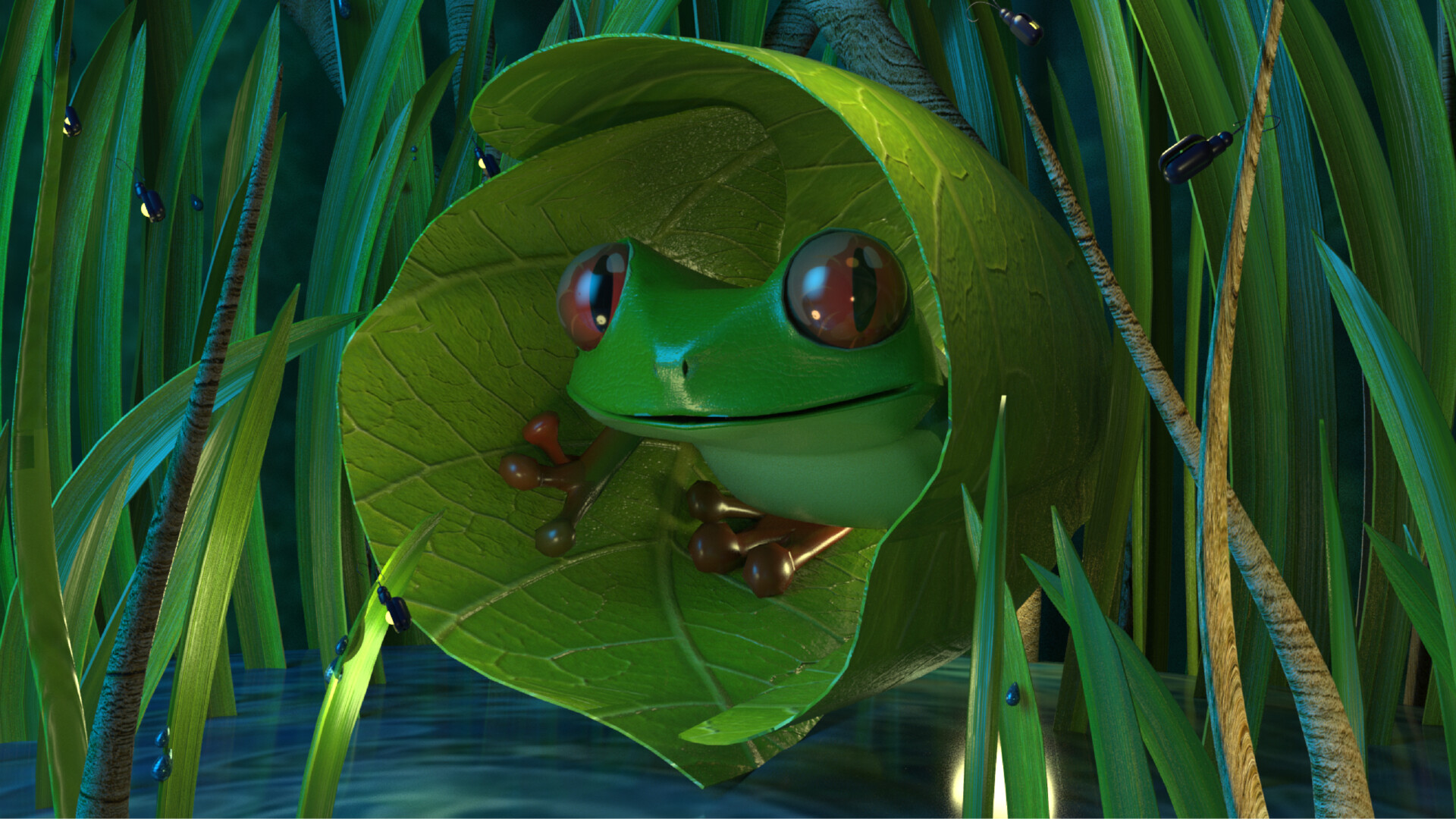 coqui frog animation