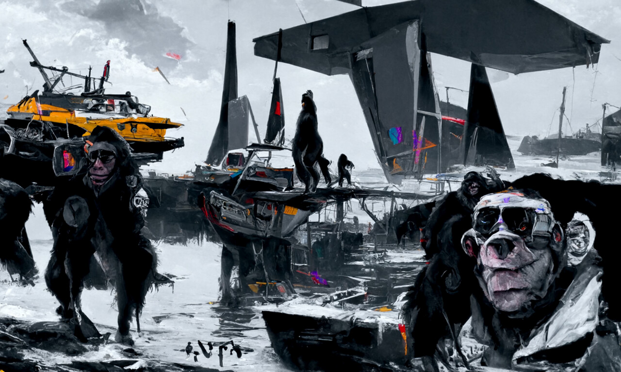 thePicasso DAO - Apocalyptic Apes by AI