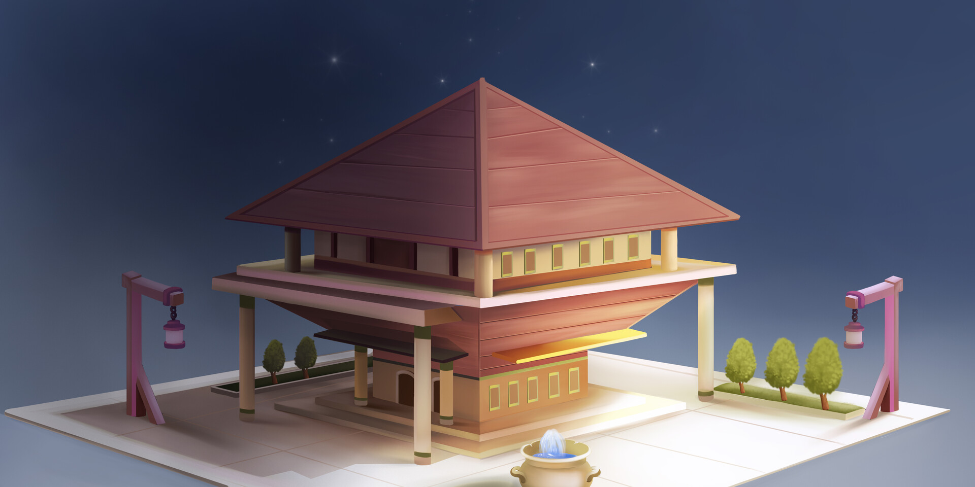 ArtStation - sky house