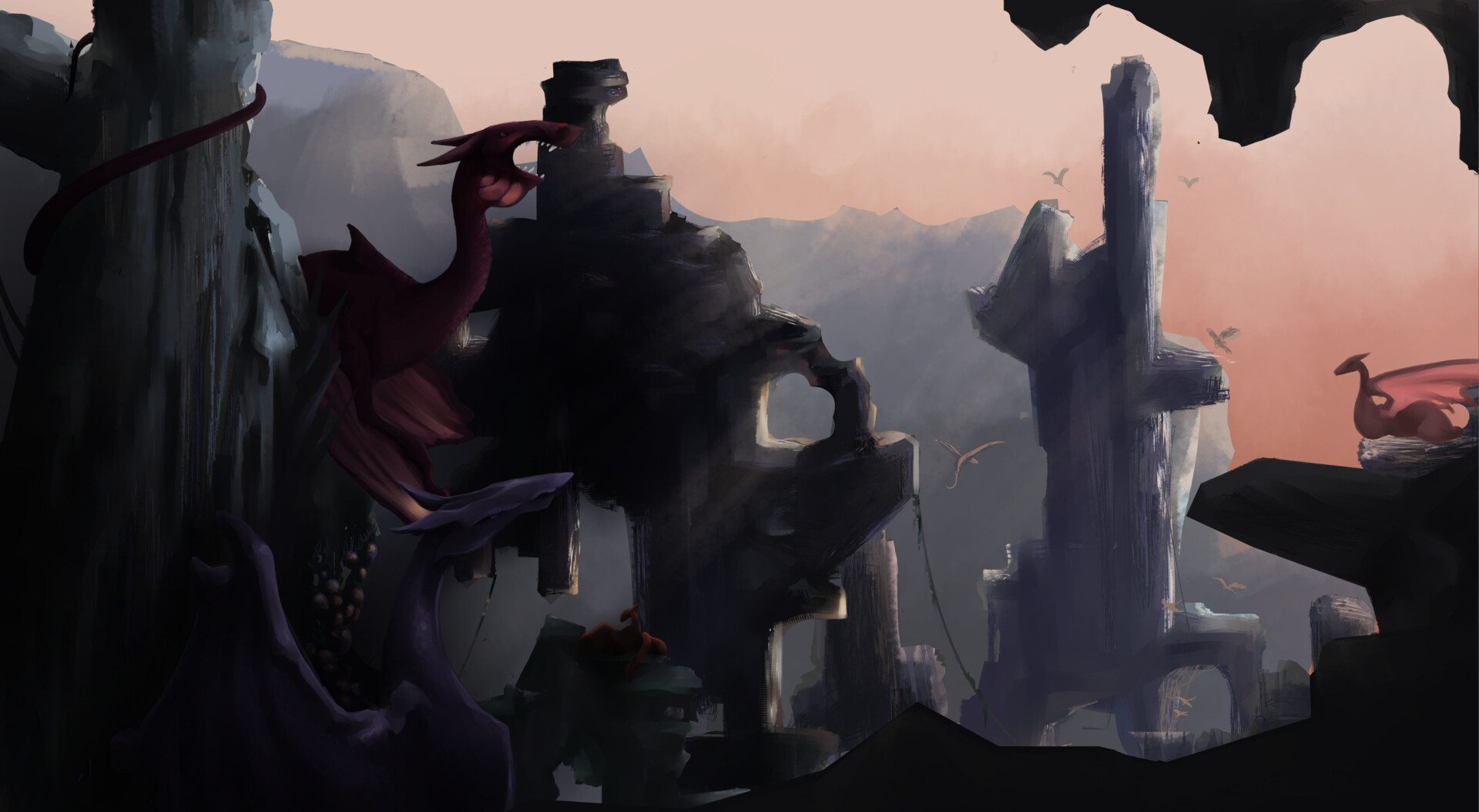 ArtStation - Dragon Nesting Grounds