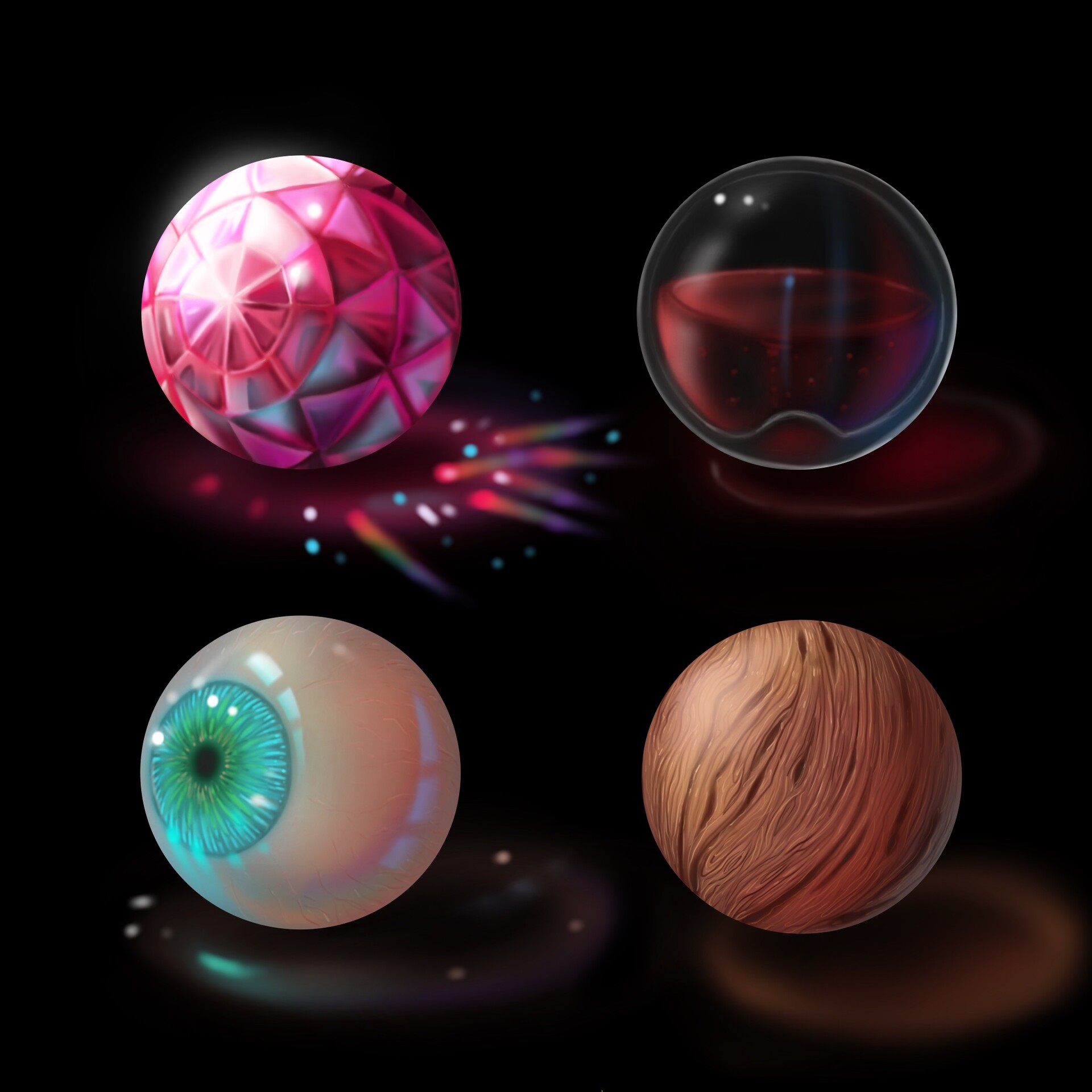 ArtStation - Elementary tests 2d