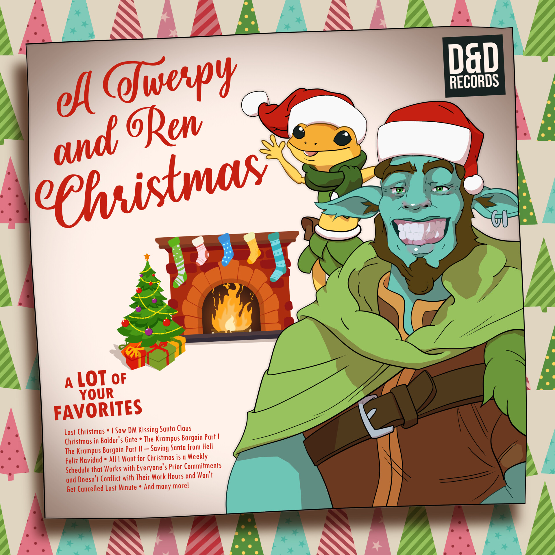 ArtStation - D&D Christmas Album Cover