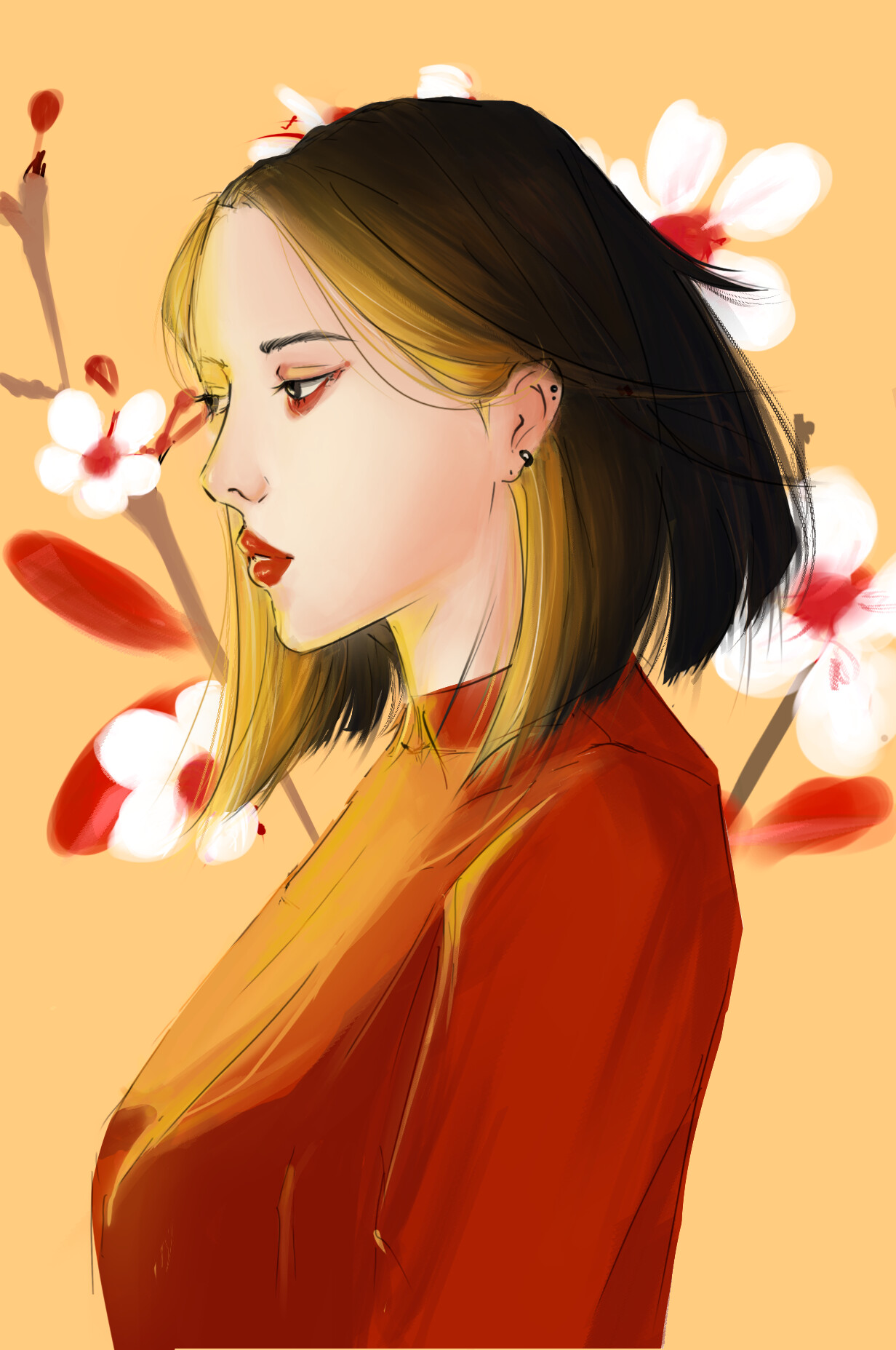 ArtStation - Girl in red