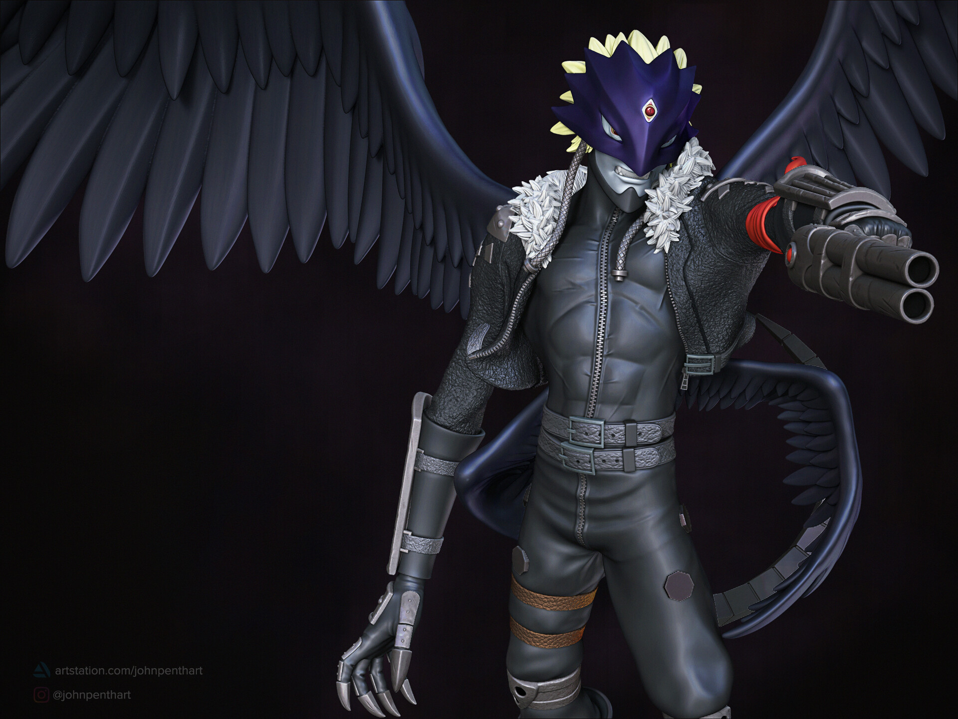 ArtStation - Beelzebumon Statue