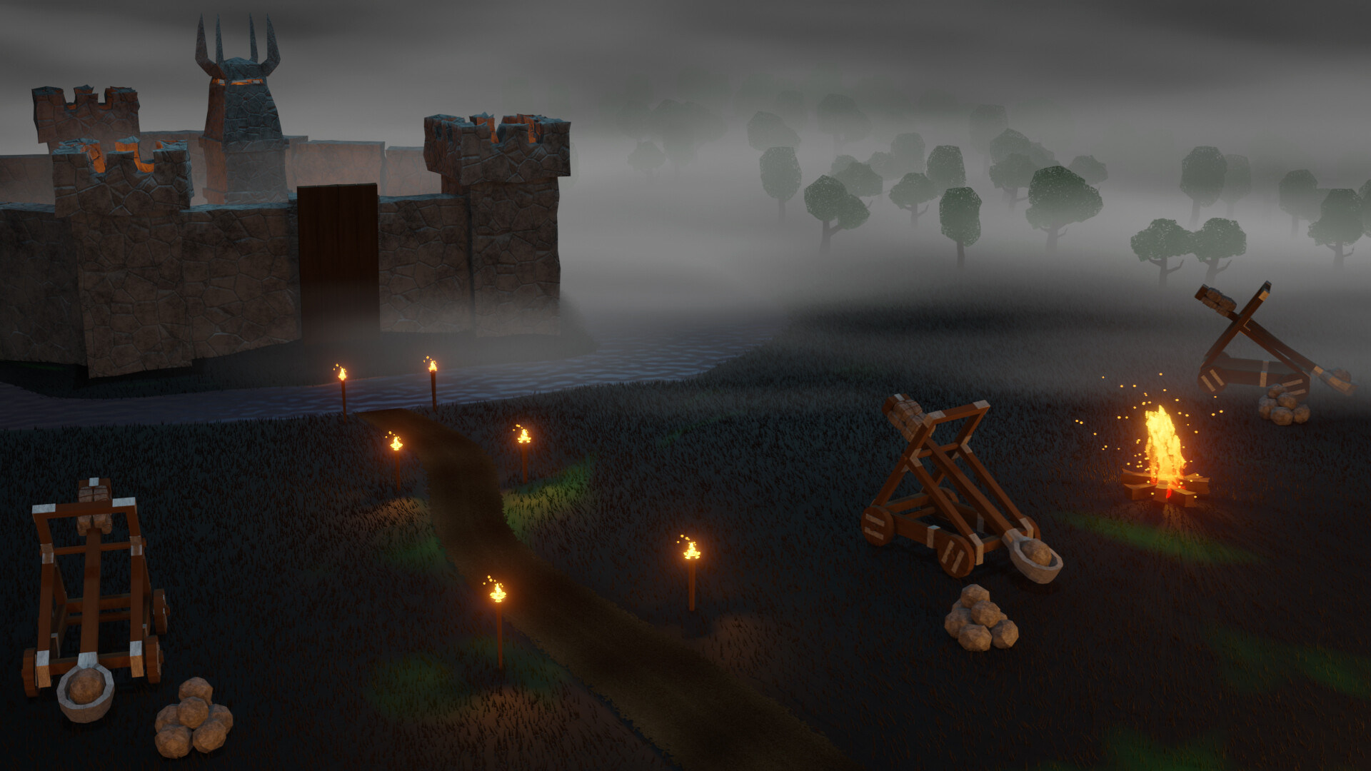 ArtStation - Stylized Medieval Animated Scene