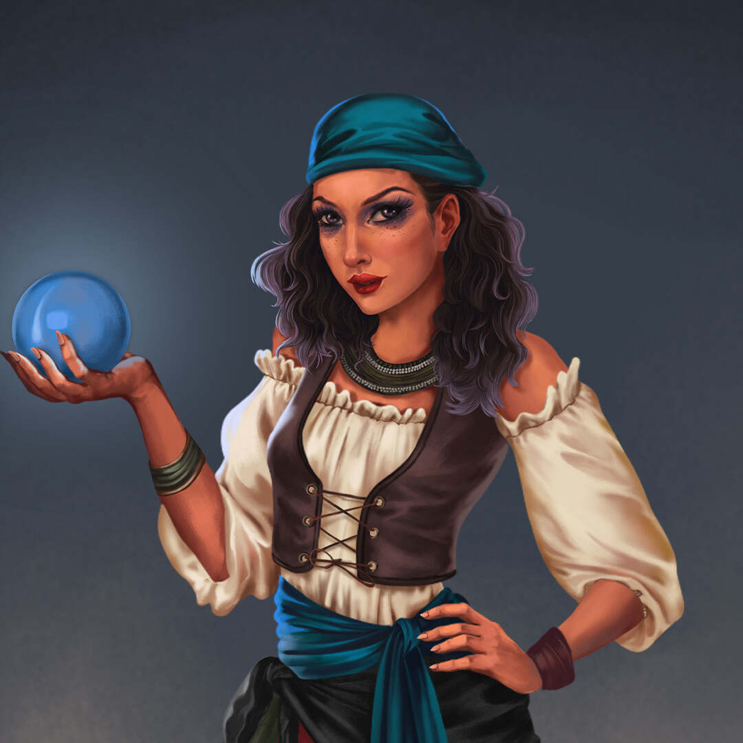 ArtStation - Character Design - Fortune teller