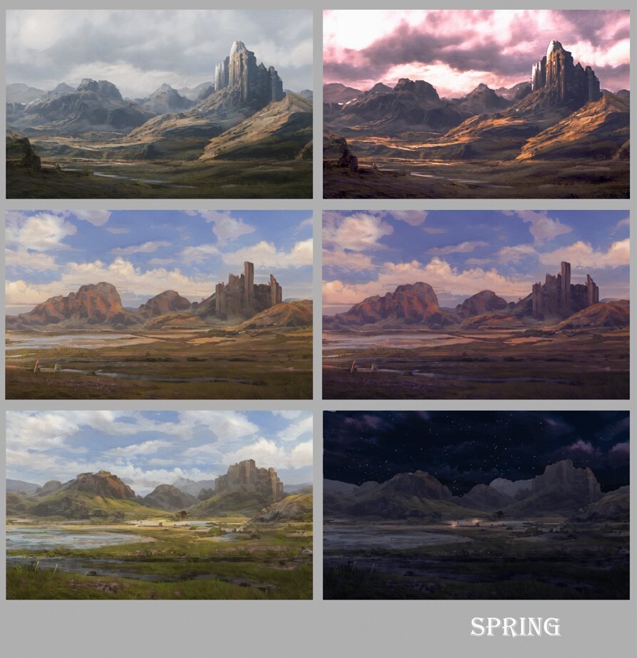 ArtStation - Spring Environmental Concept Art