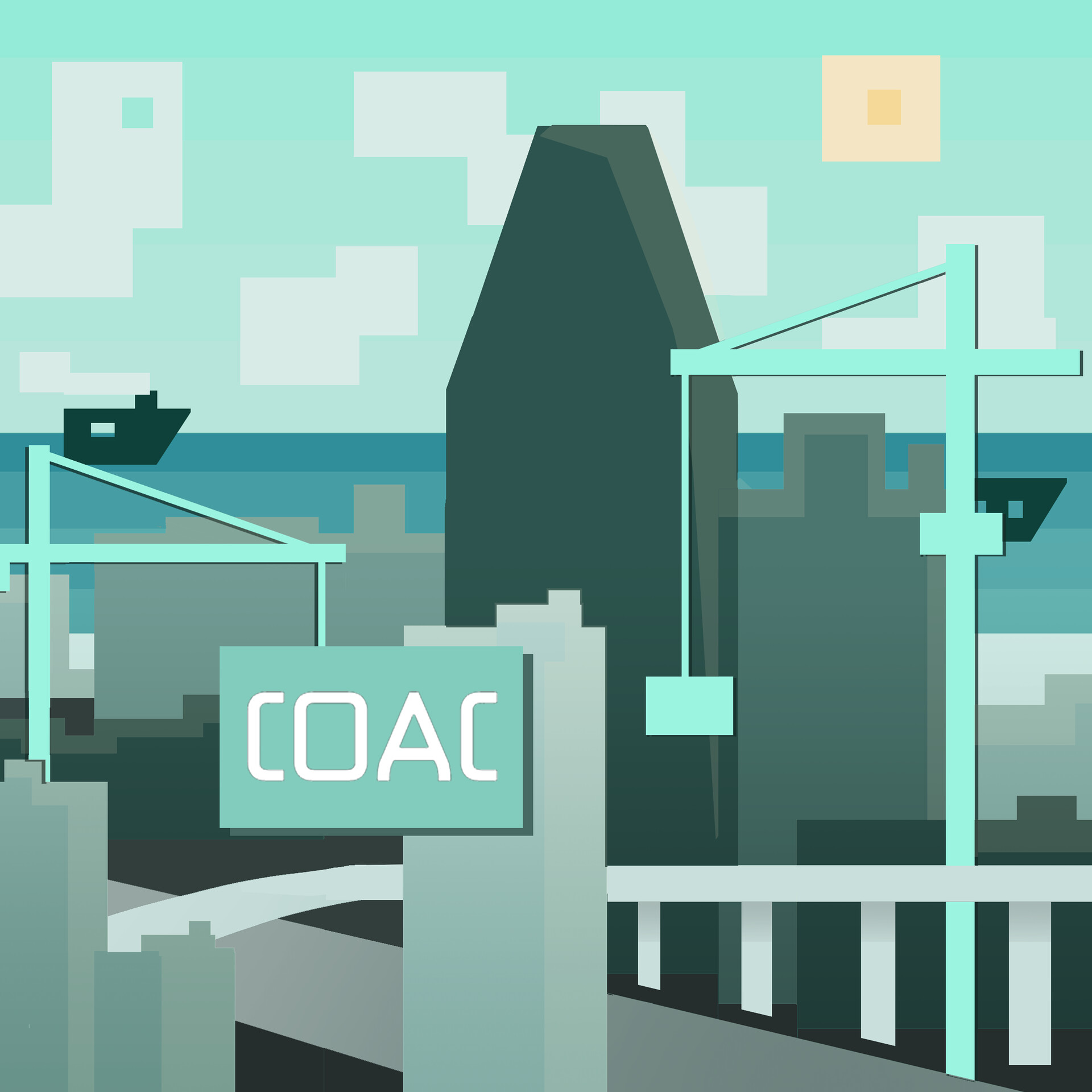 ArtStation - COAC - Backgrounds design for Web -2022