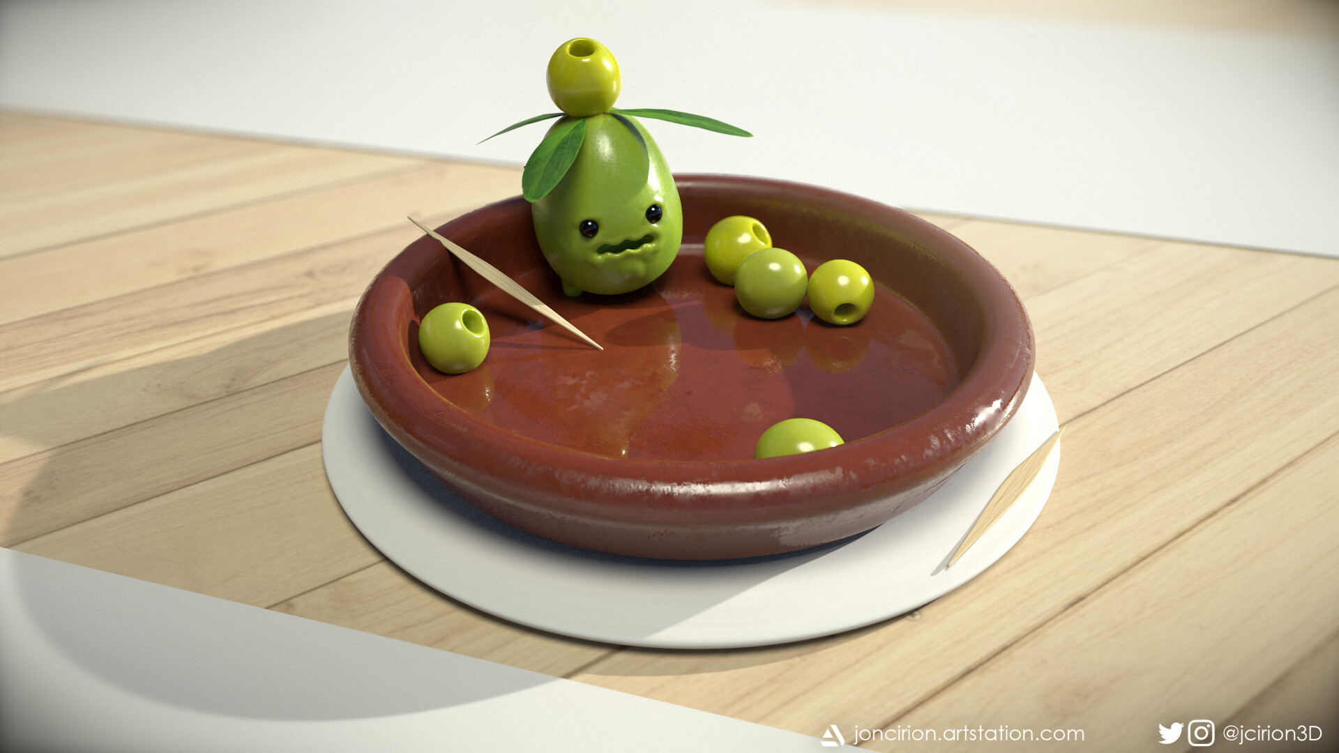 ArtStation - Catched Smoliv - Pokemon 3D Fanart