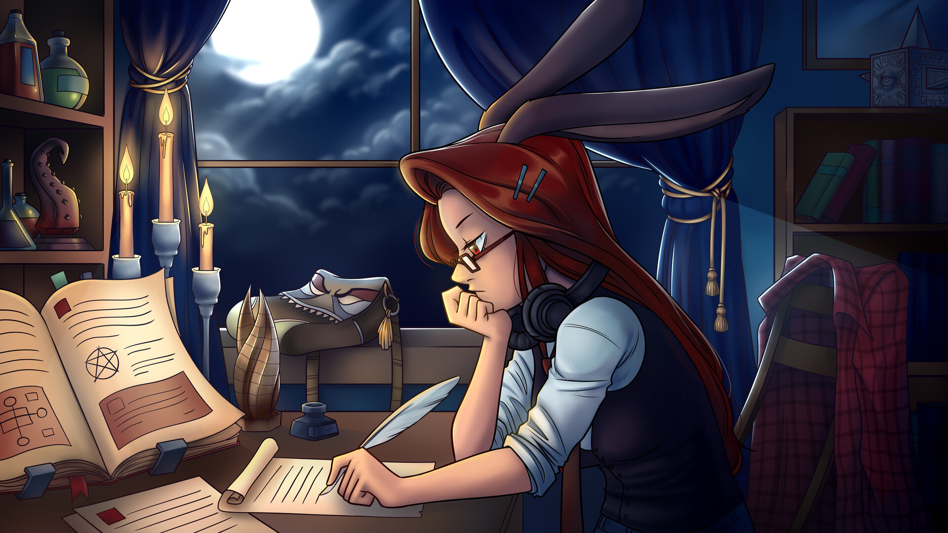 ArtStation - Cosmic horror Lofi girl