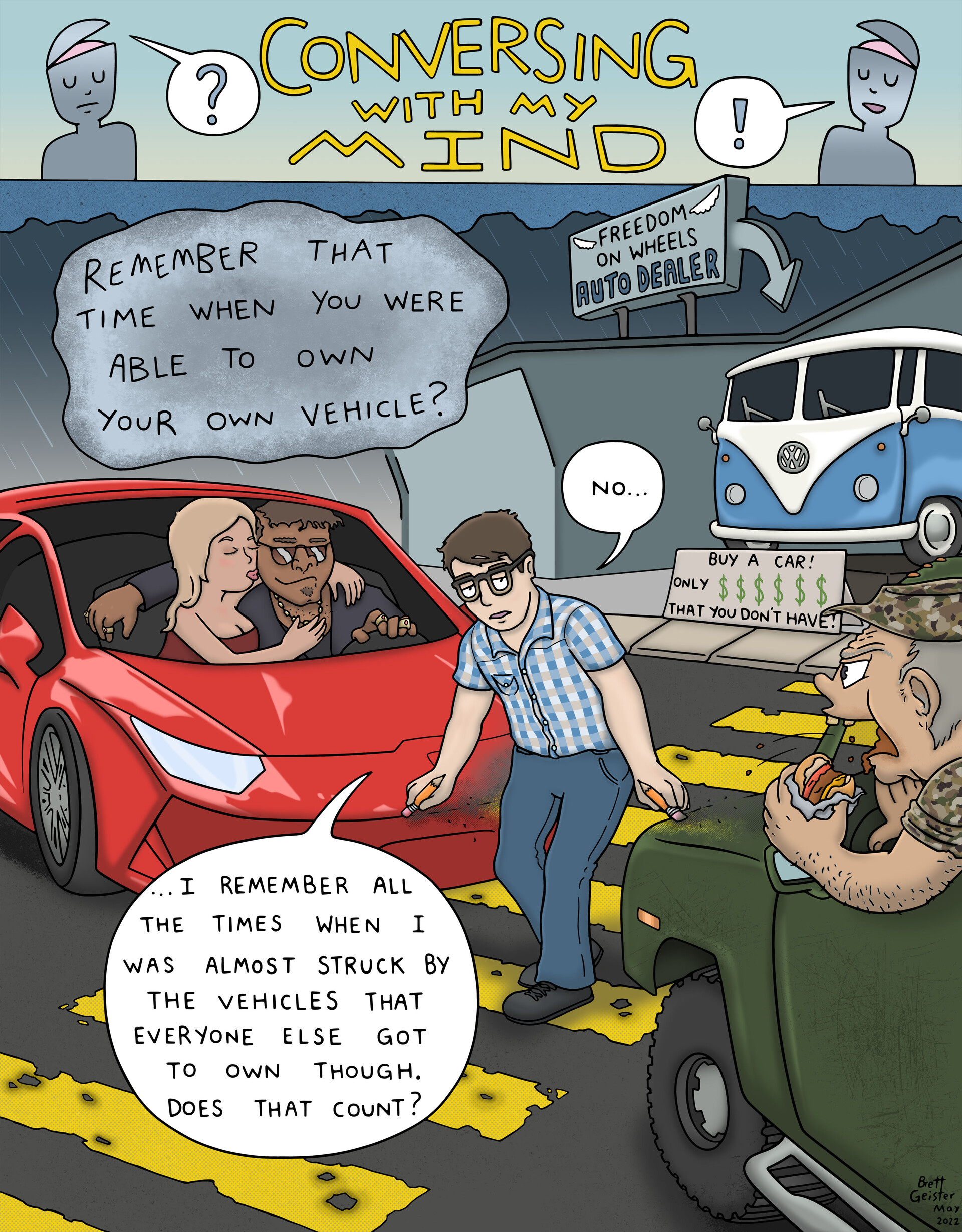 ArtStation - Conversing With My Mind - Owning A Vehicle