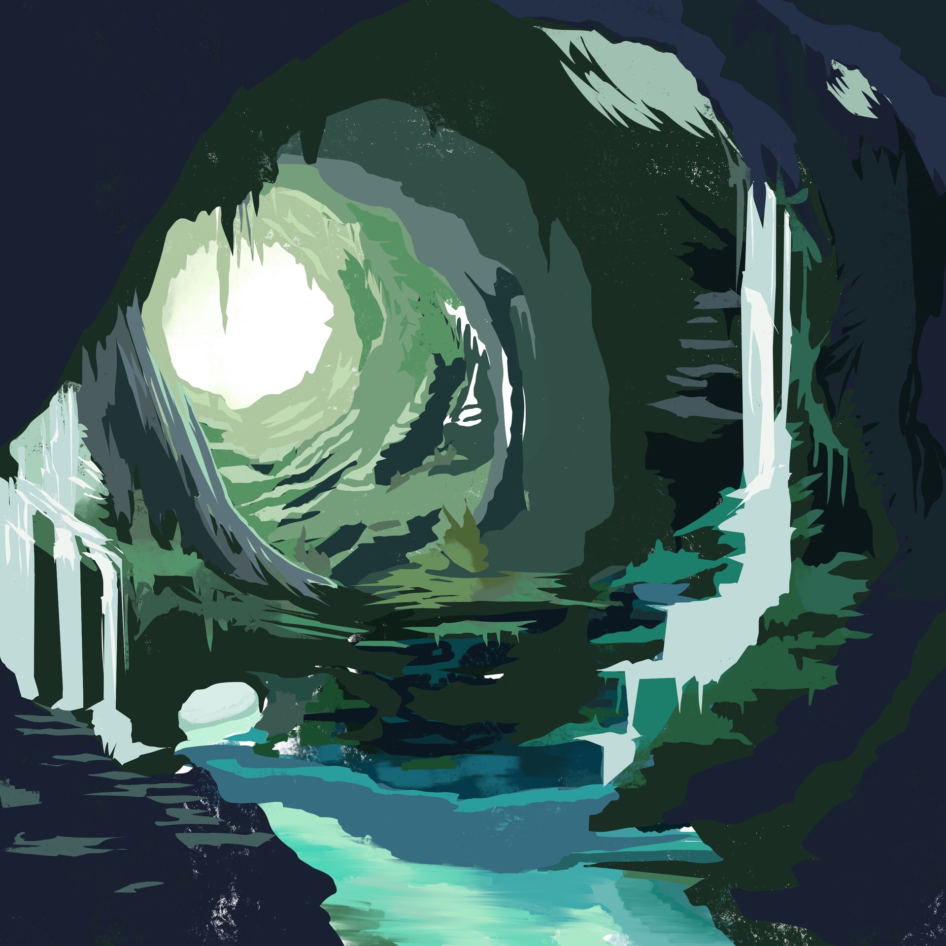 ArtStation - Cave environment