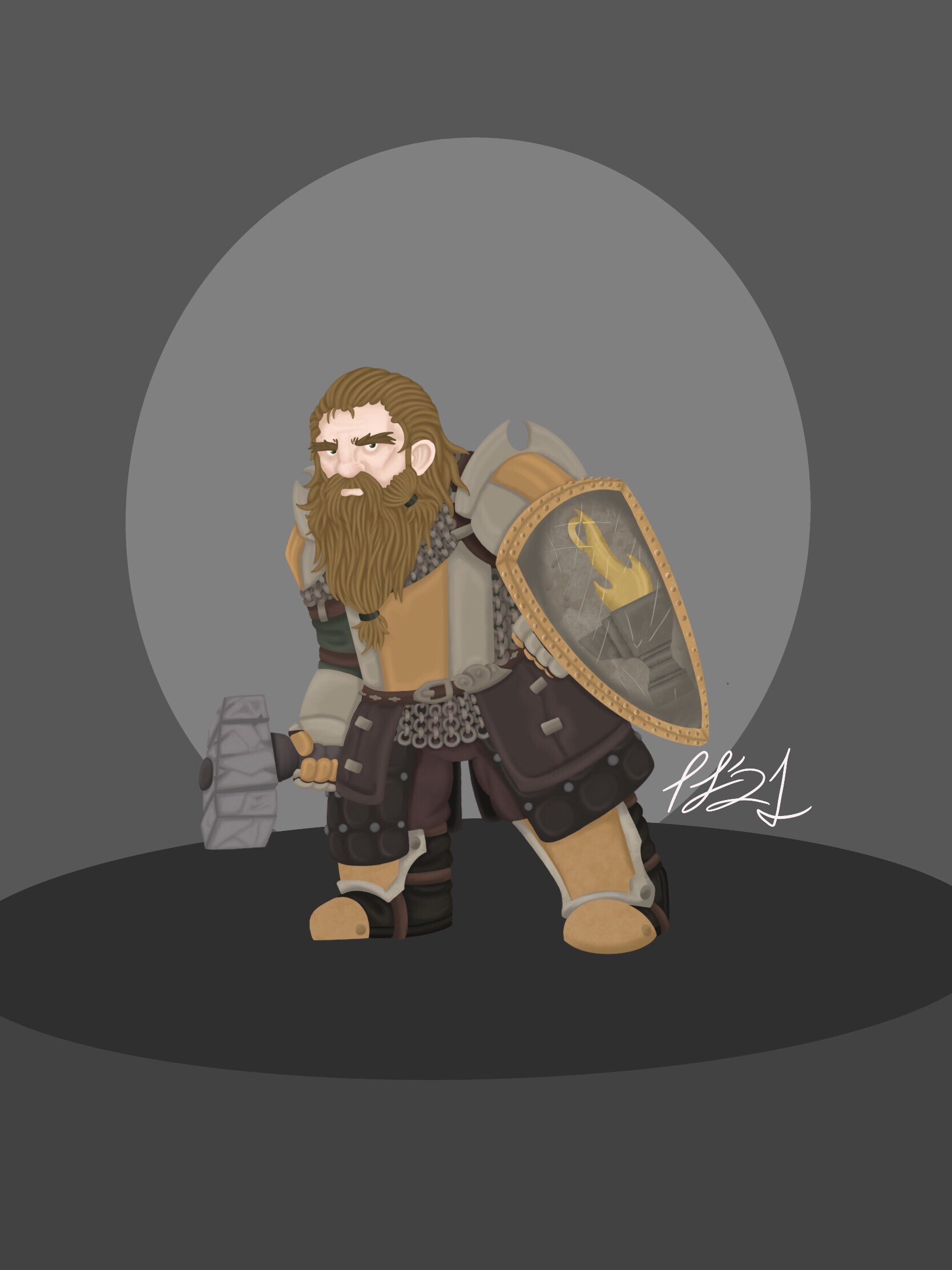 ArtStation - Dwarf Cleric of Moradin