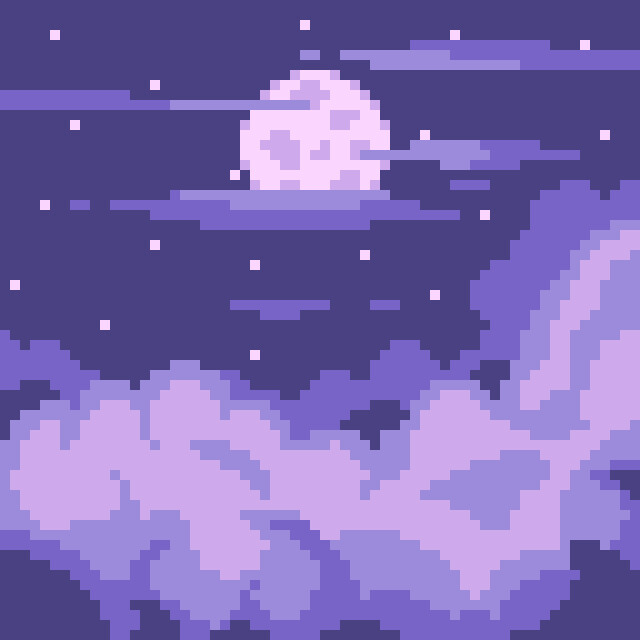 Night Sky — Pixel Art by Amanda Fernandes — ProUser.Me