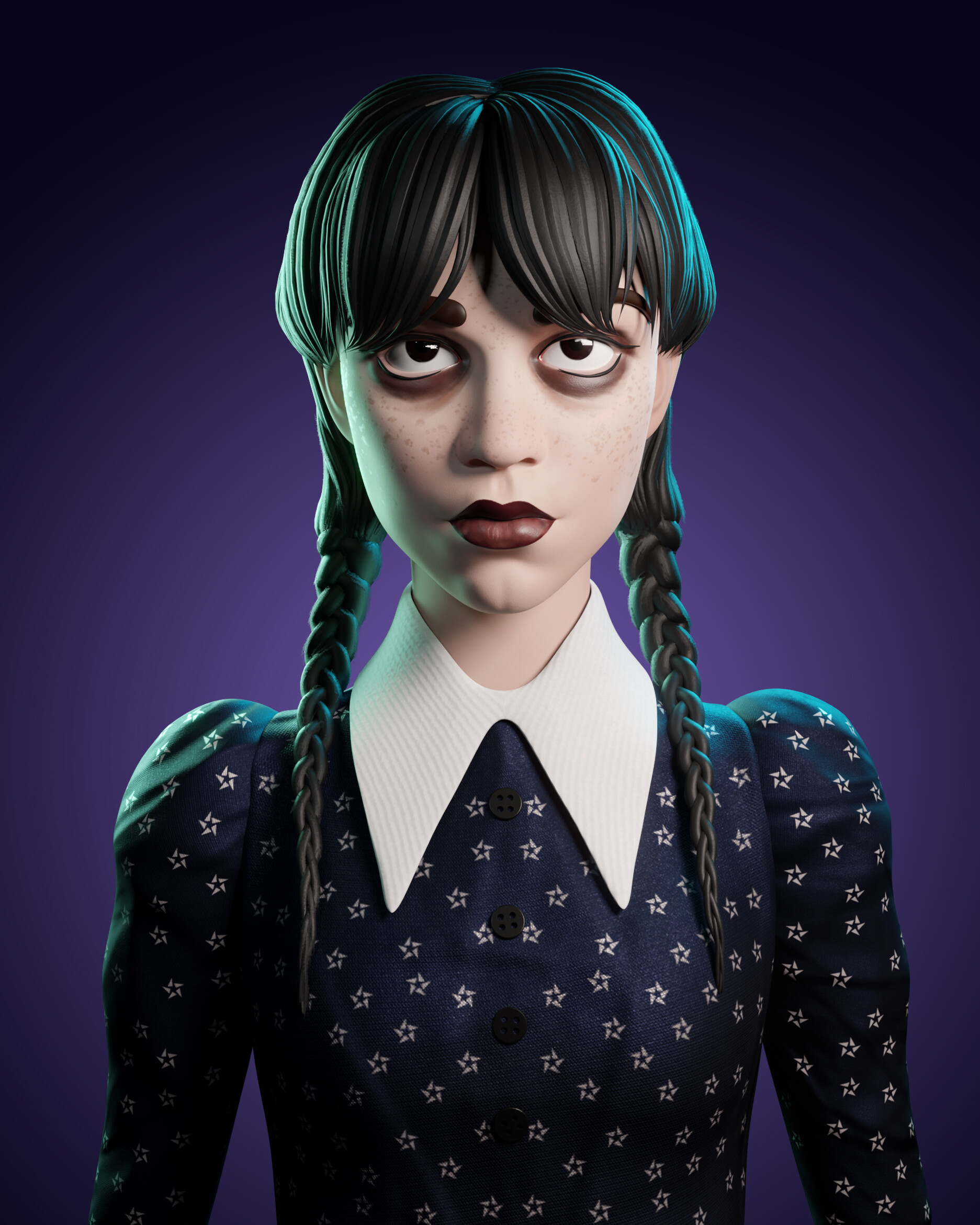 Merlina Addams Makeup | Saubhaya Makeup