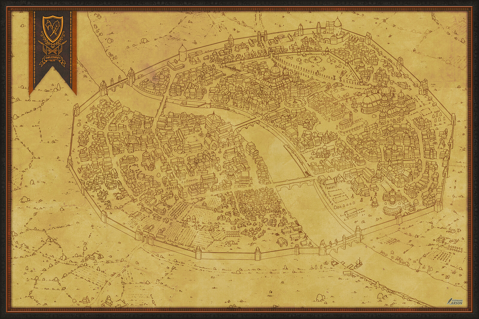 Stephane ARSON - Medieval City Map