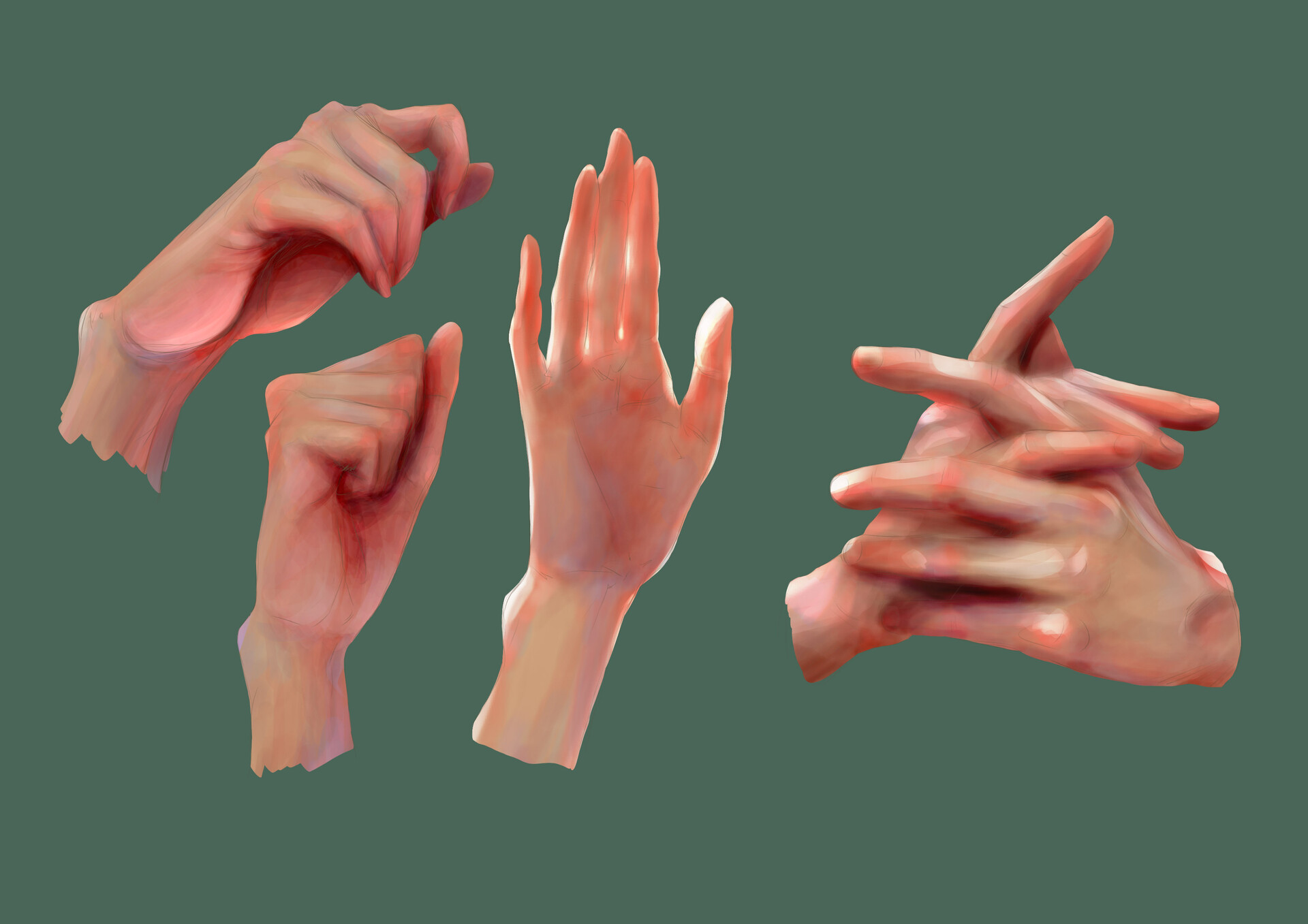 ArtStation - Hand practice