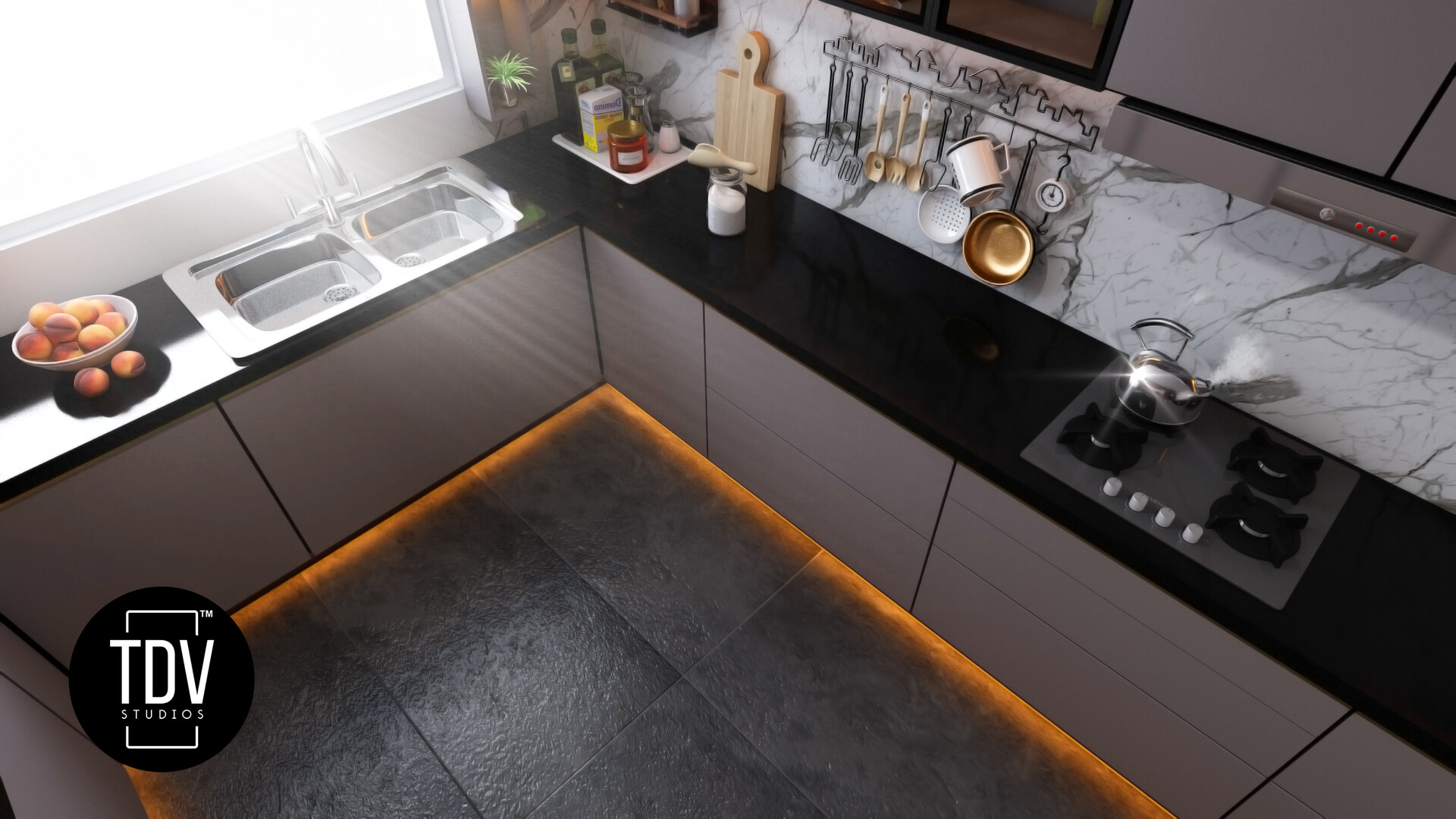 ArtStation - 3D Modular Kitchen