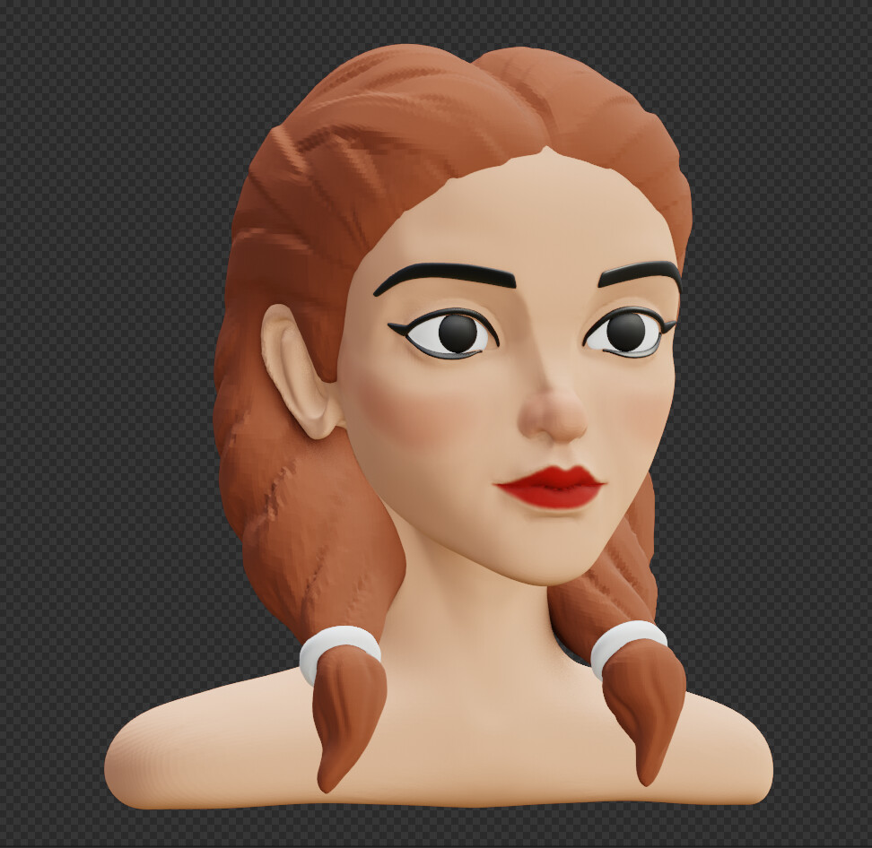 ArtStation - Stylized Girl Face Sculpt