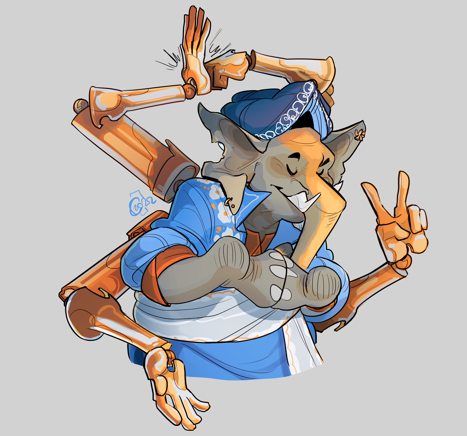 Clotilde Boulanger - SCHOOL PROJECT Chara Design - Run or Die