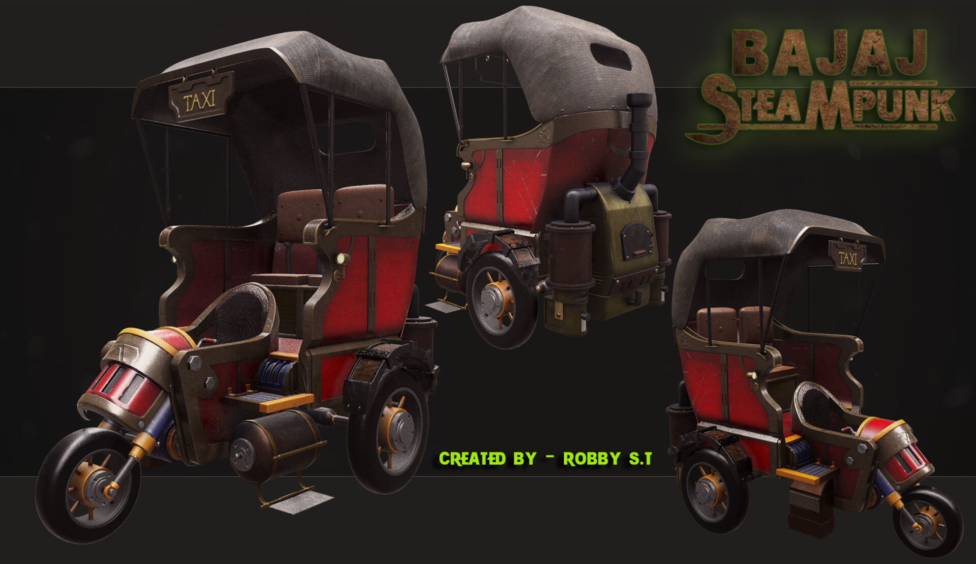 ArtStation - BAJAJ Steampunk