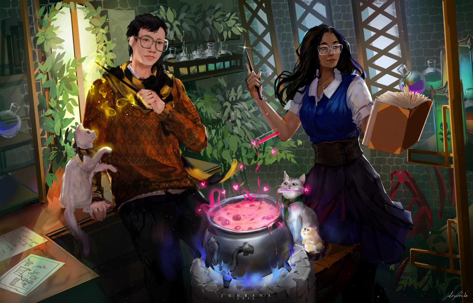 ArtStation - Couple Magic