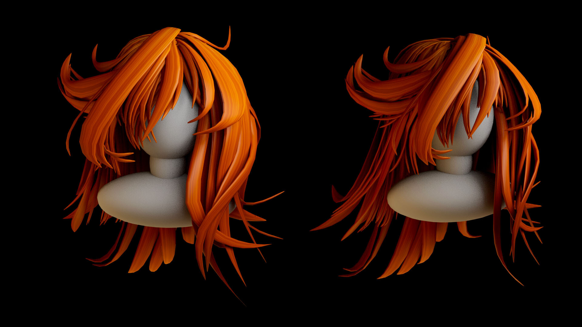 ArtStation - stylized hairs