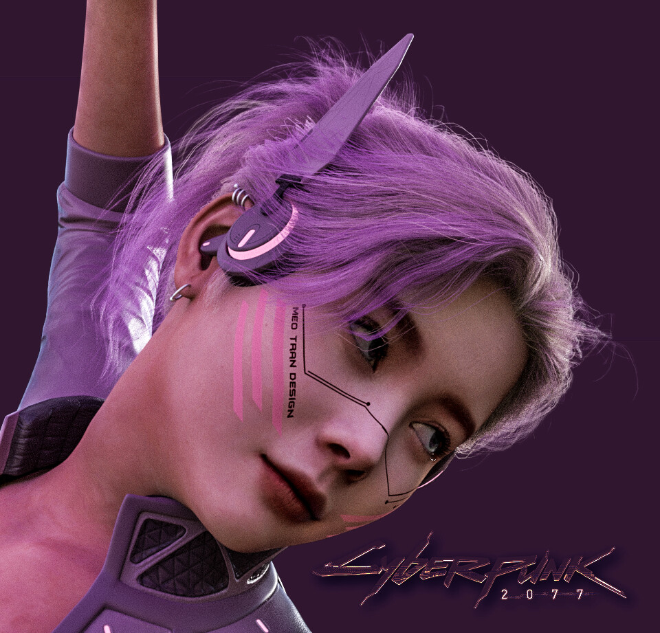ArtStation - Cyberpunk _ Face#1