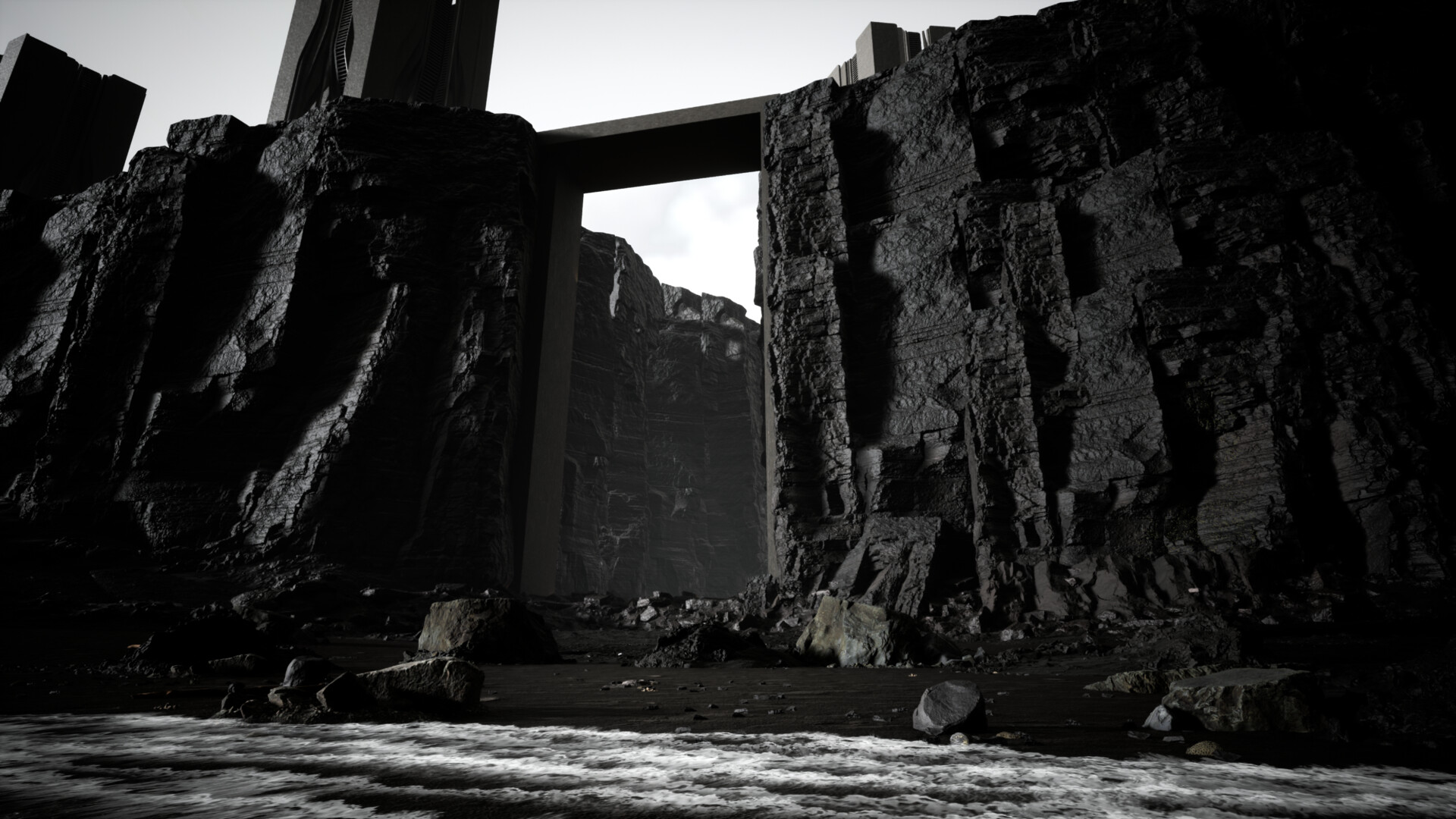 ArtStation - Unreal Engine 5 - Black Beach (another universe)