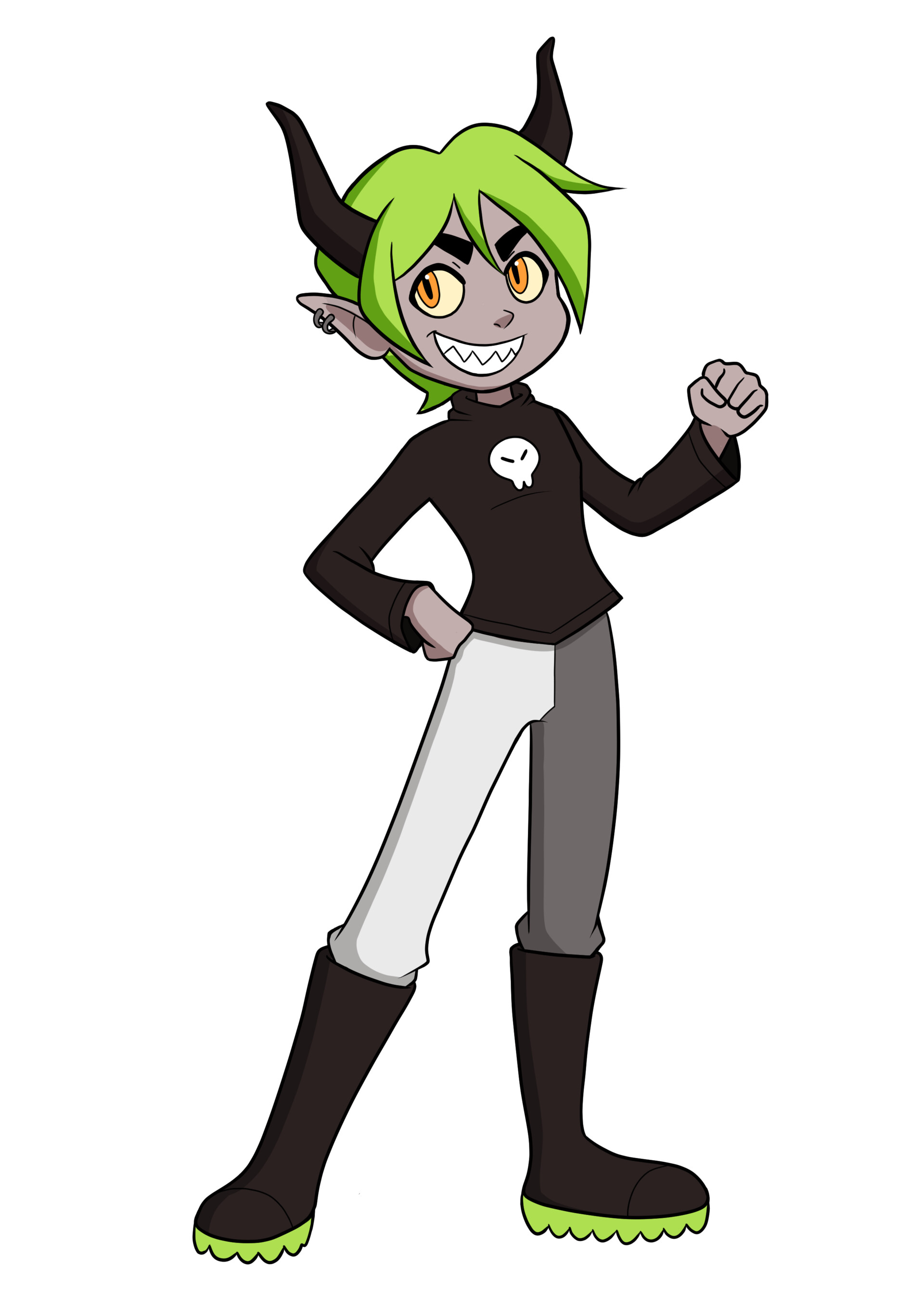 ArtStation - Demon with multiple facial expressions