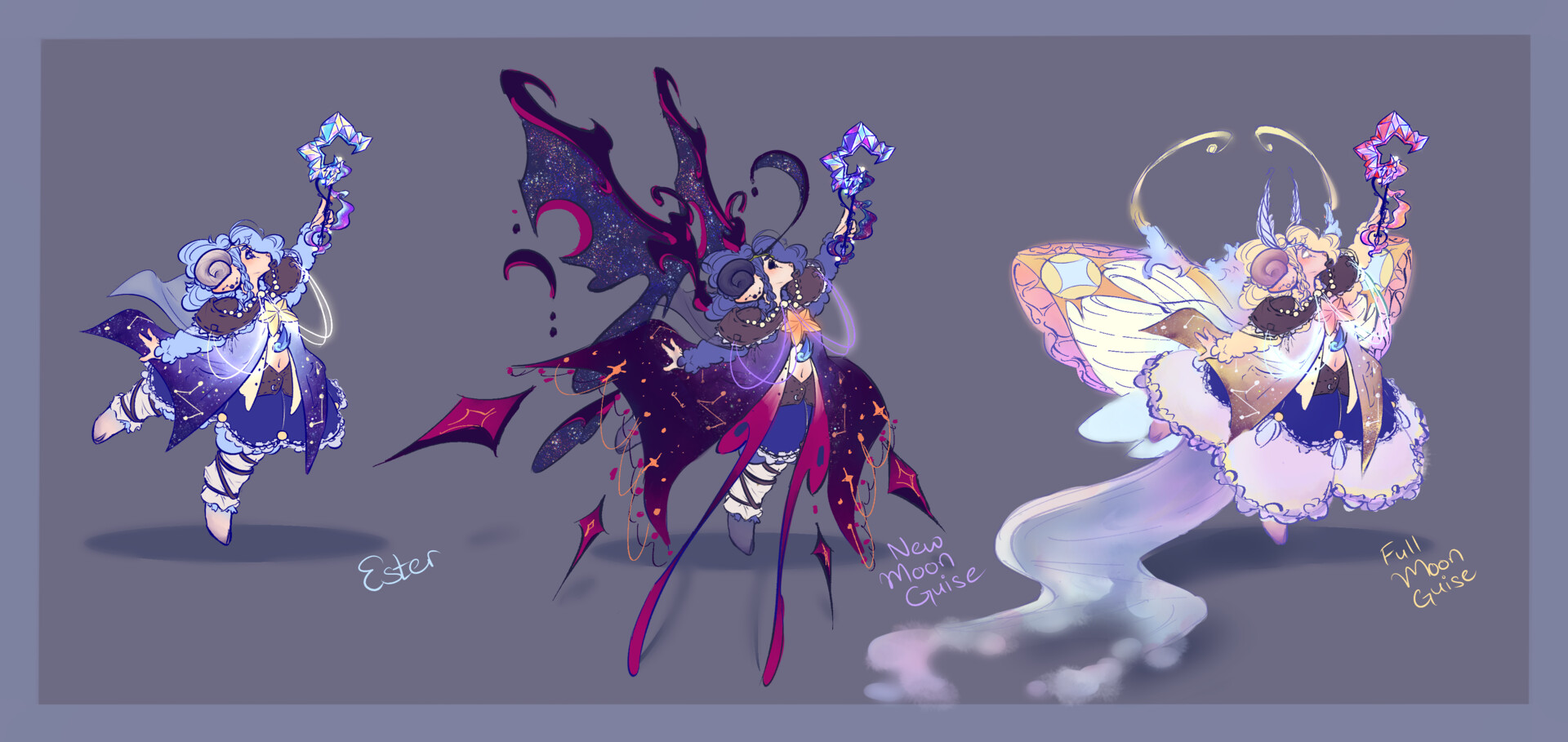 ArtStation - Ester -- Character Illustration and Evolution