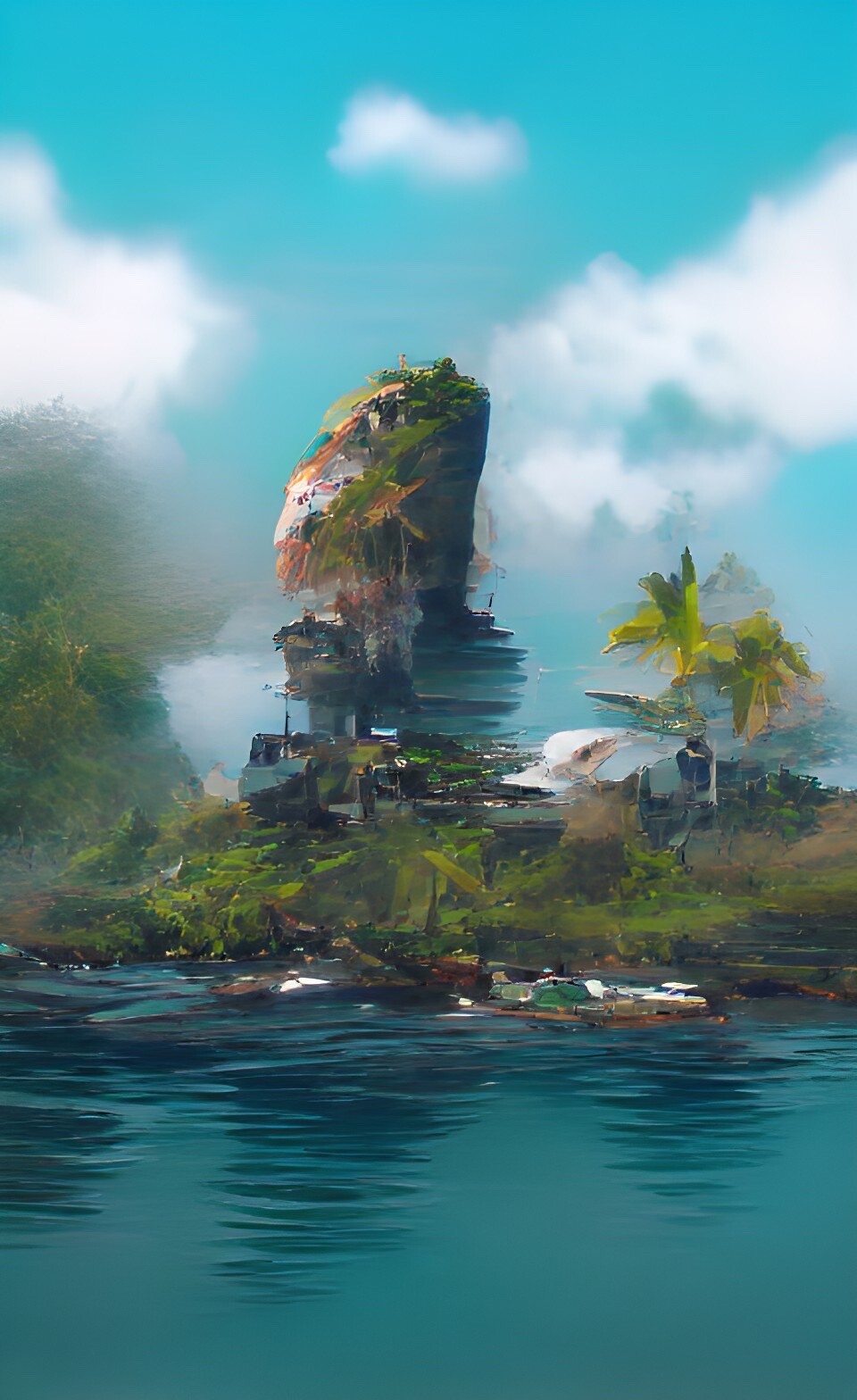ArtStation - Island Oasis