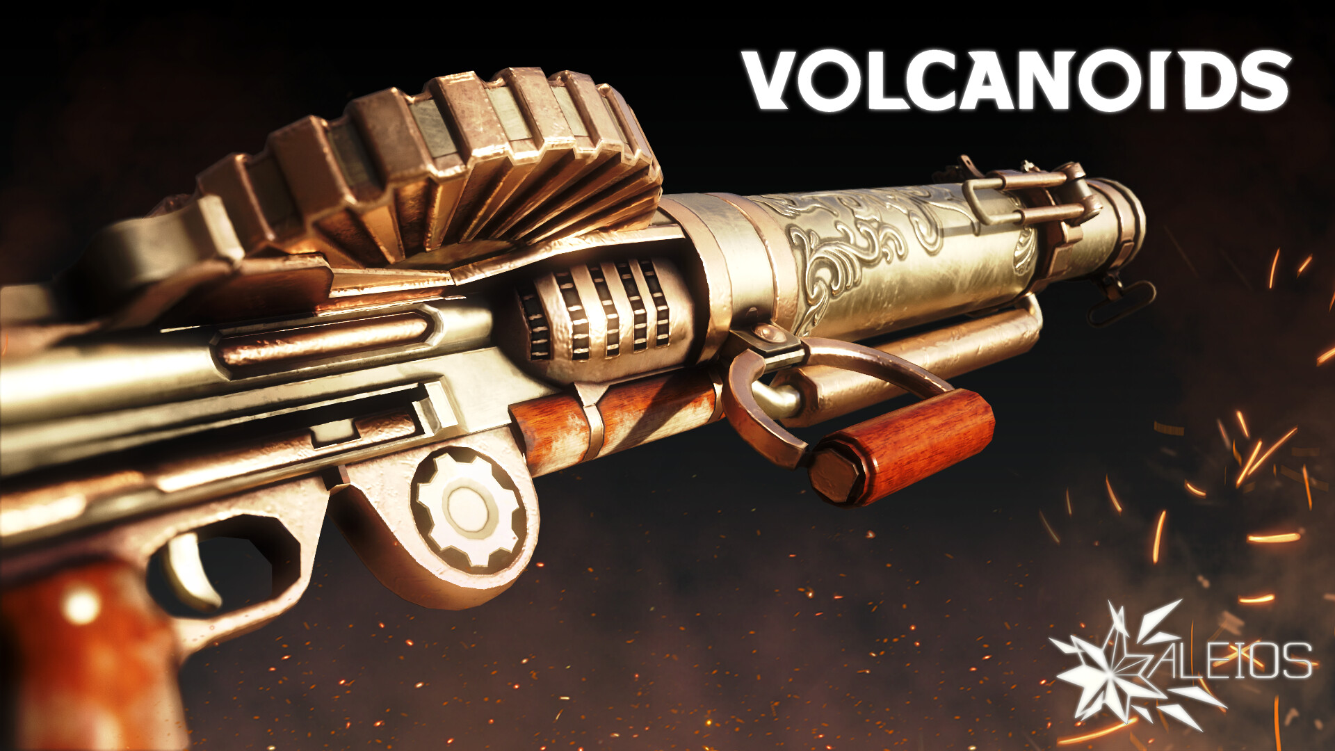 ALEIOS studio - Steampunk Lewis Gun