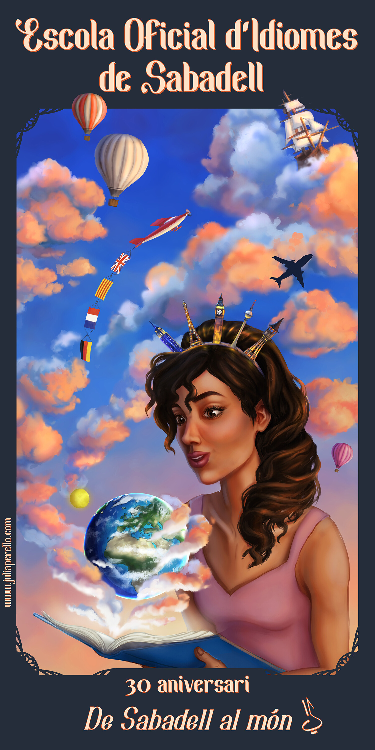 ArtStation - 30th anniversary poster for EOI Sabadell