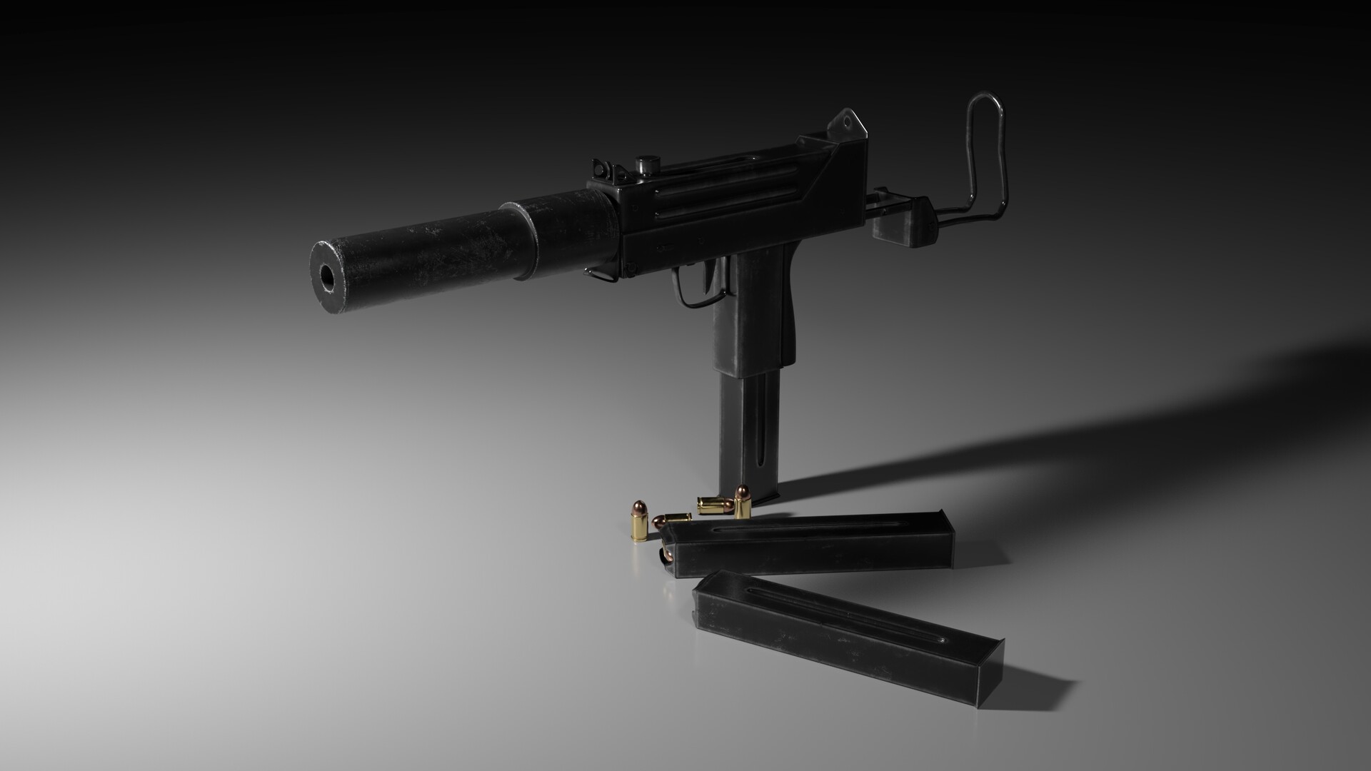 ArtStation - Mac-10 Hard Surface Model