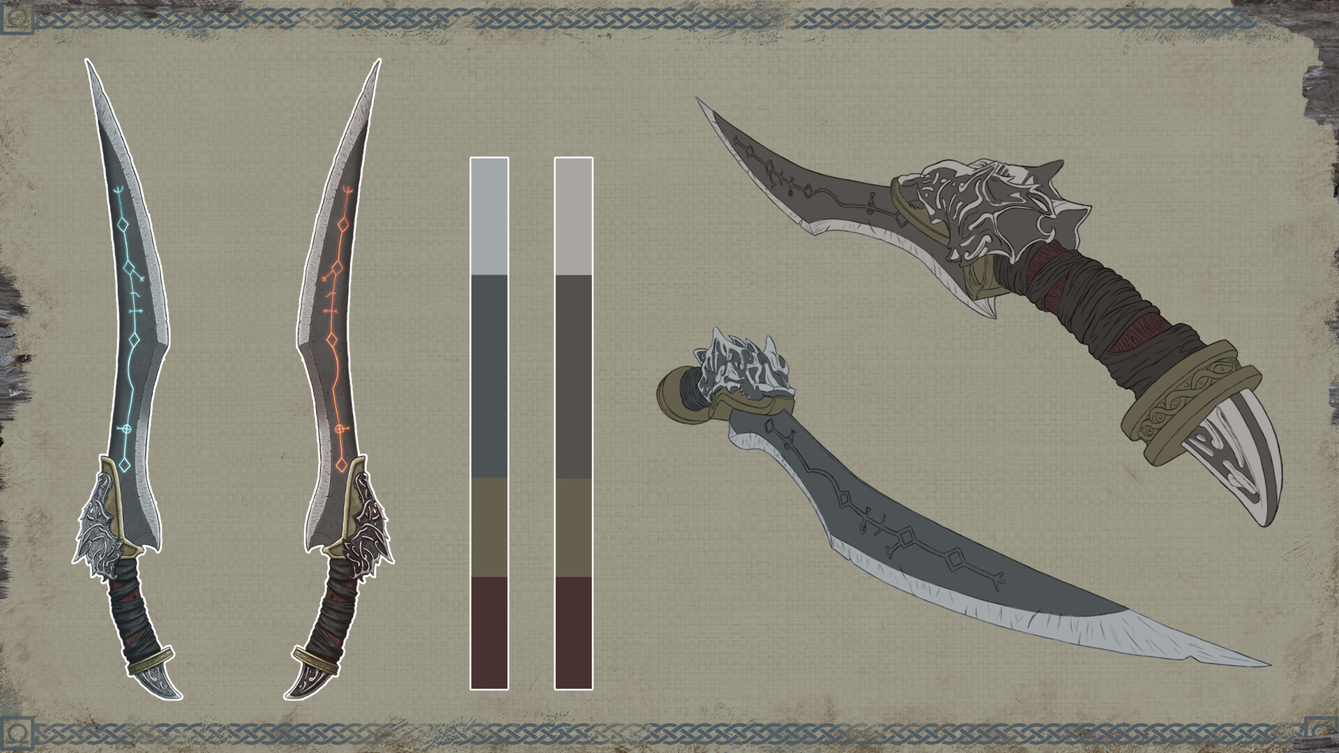 Michelle Cortés - Twin Swords for "God of War Ragnarok"