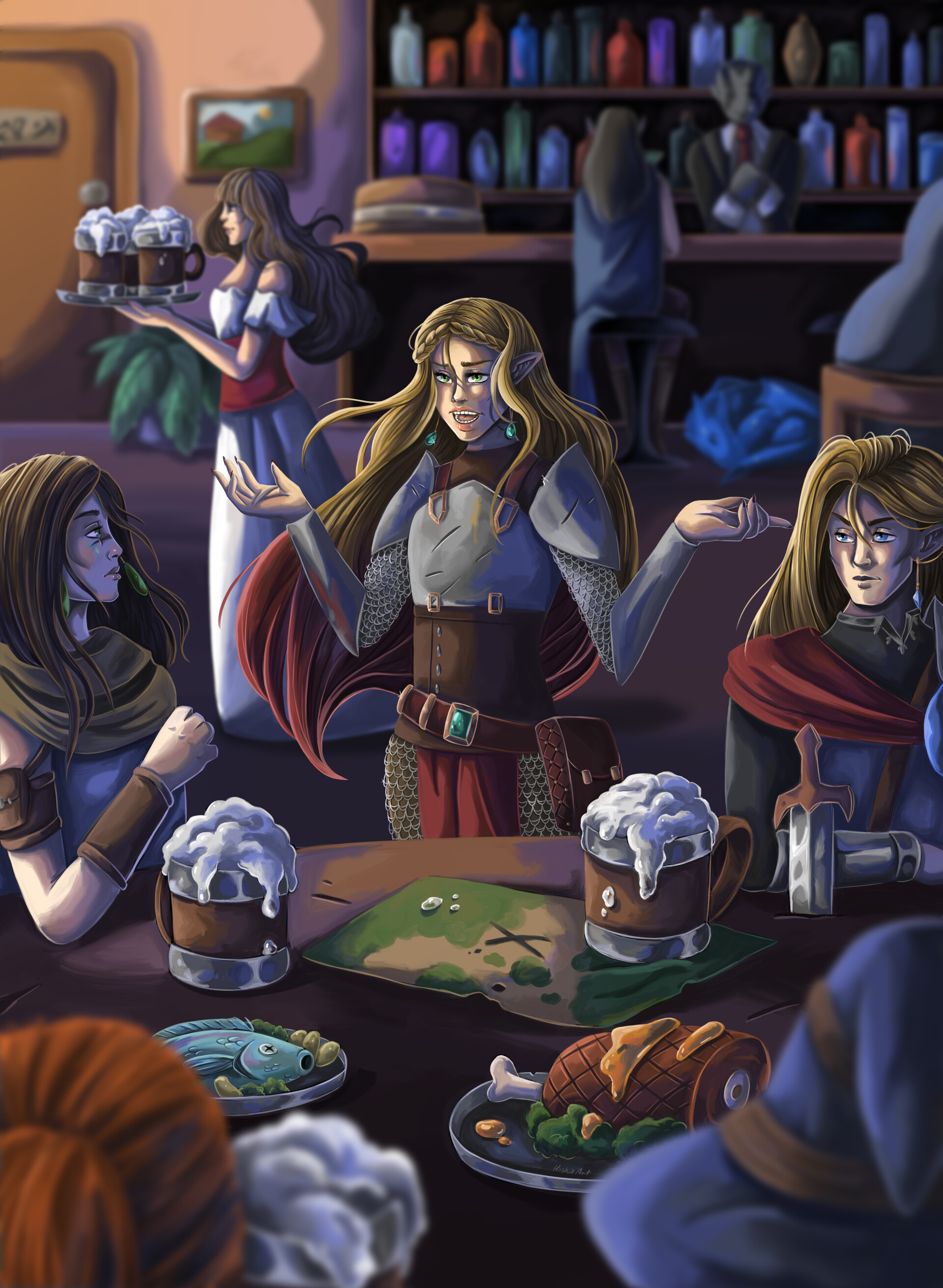 ArtStation - Tavern scene