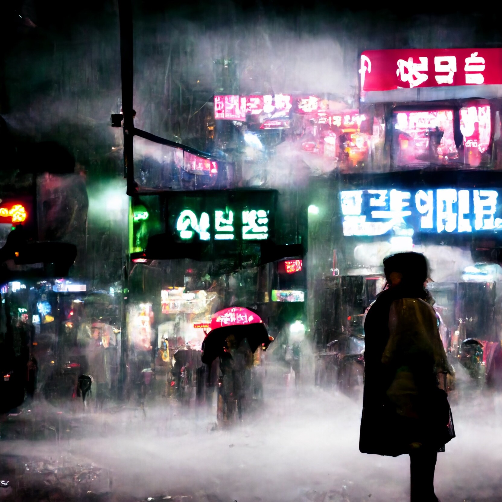 Alex Pearce - “Memories of Hongdae” ai generated art by Alex Pearce