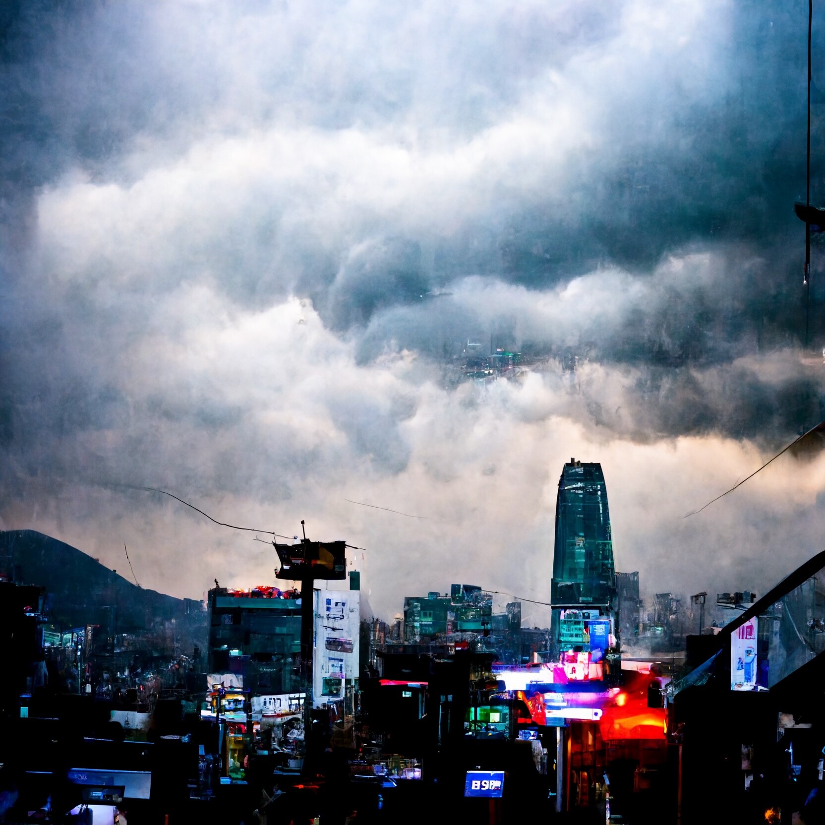 Alex Pearce - “Memories of Hongdae” ai generated art by Alex Pearce