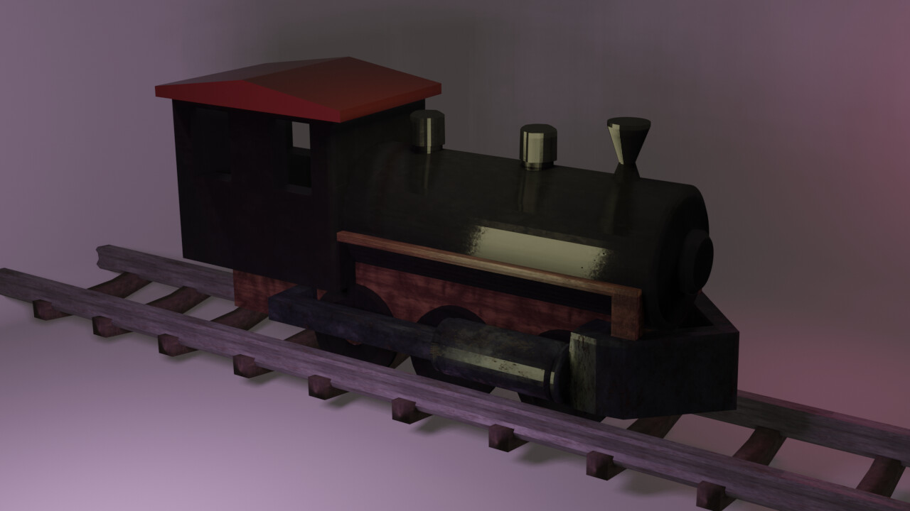 ArtStation - Steam Train Model