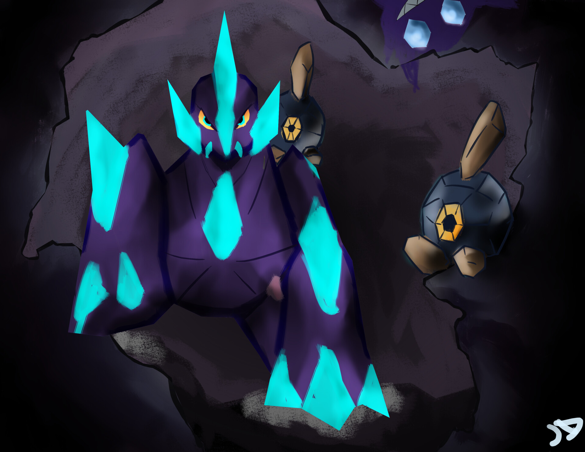 ArtStation - Shiny Gigalith - Pokemon