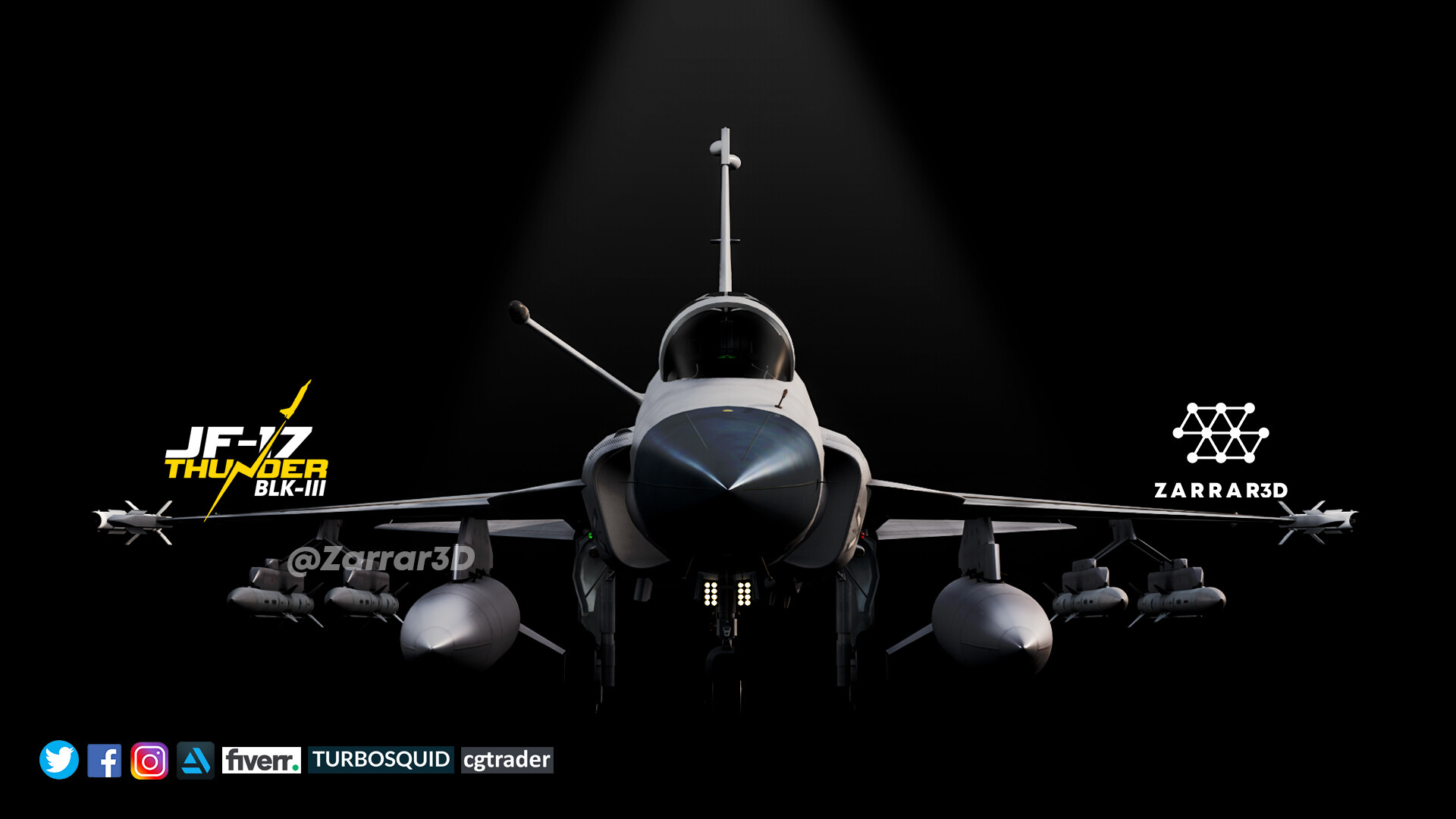 ZARRAR 3D - JF-17C Block III Renders