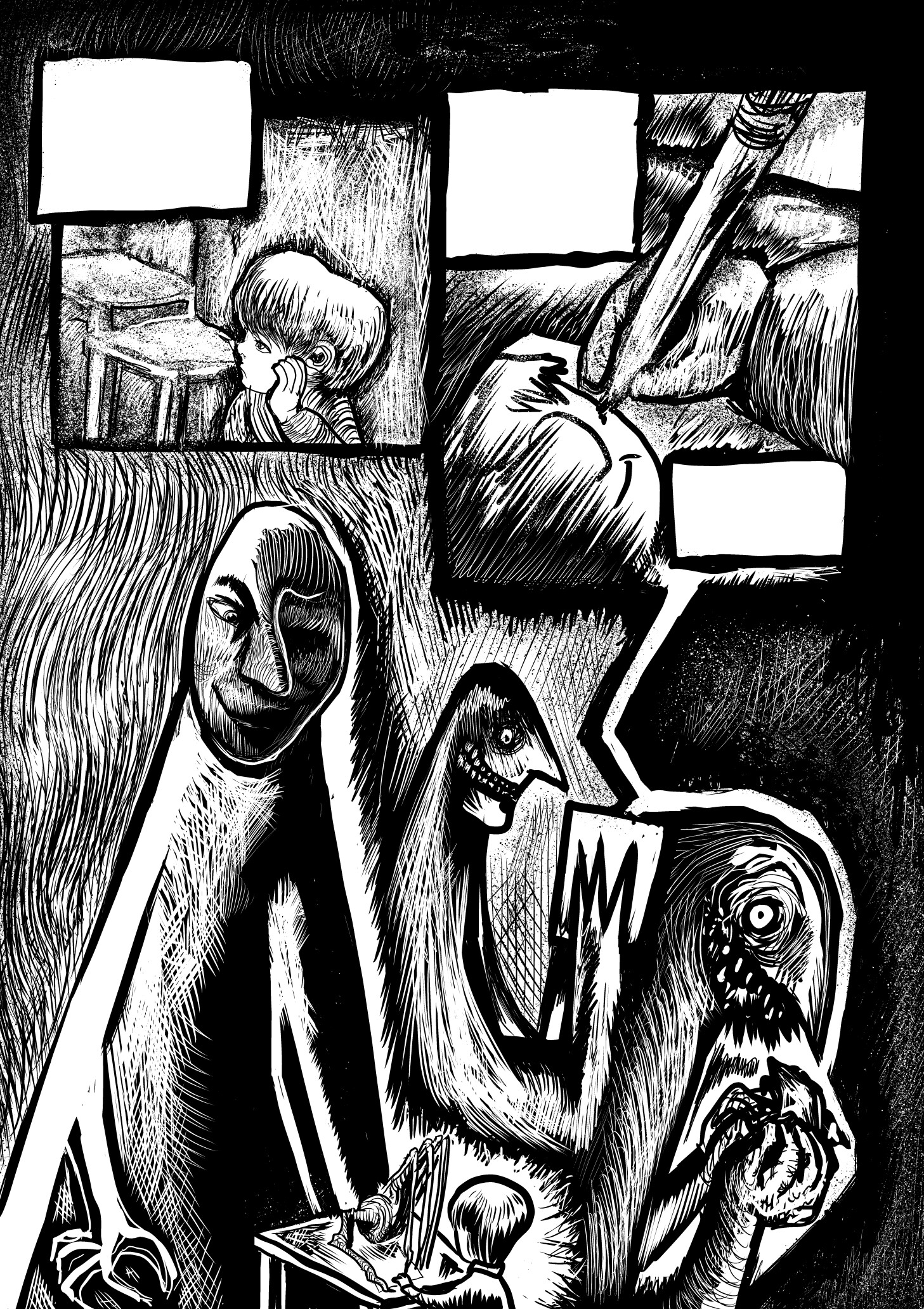 ArtStation - Expressionist comic page