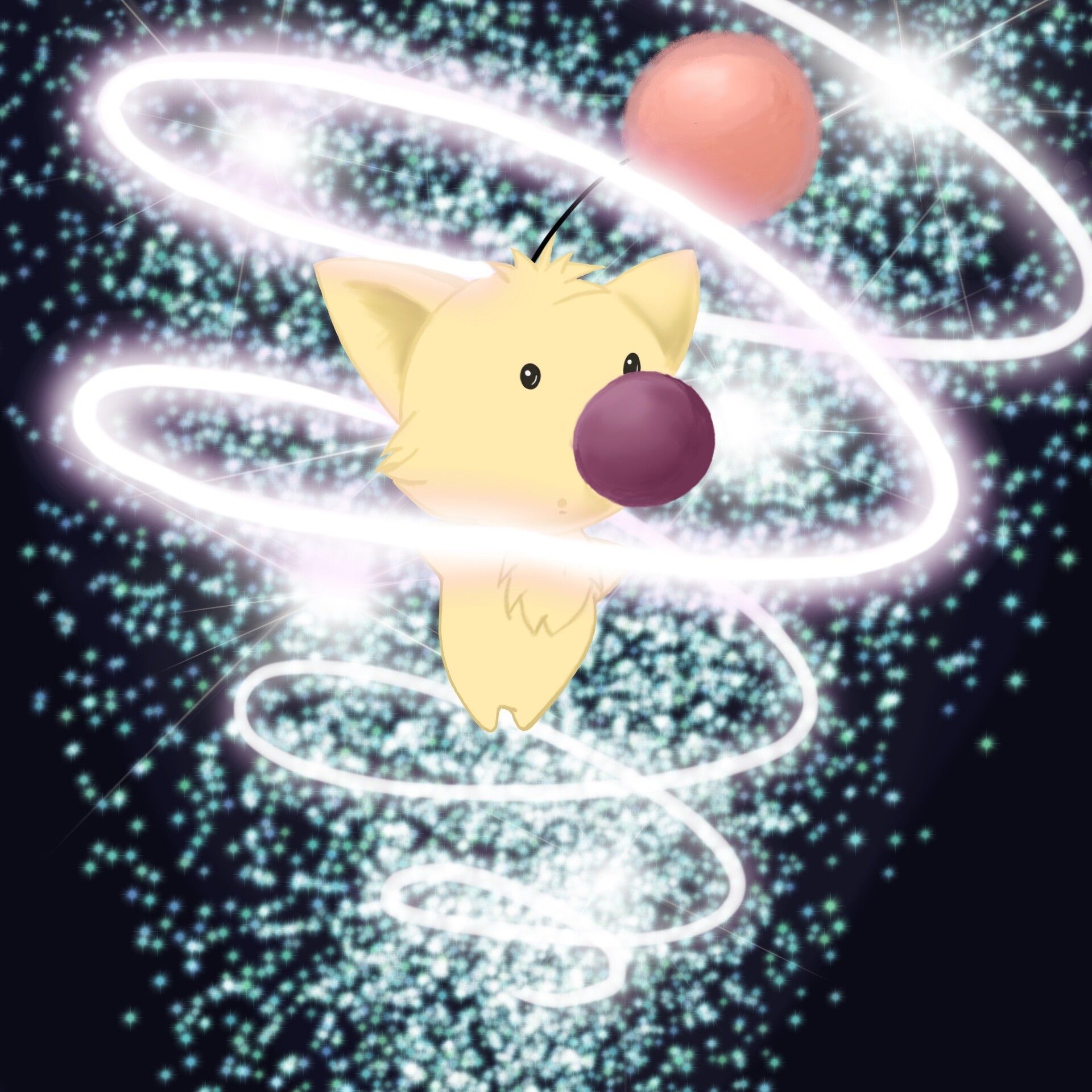 ArtStation - Moogle magic!! #moogle #finalfantasy #2dart